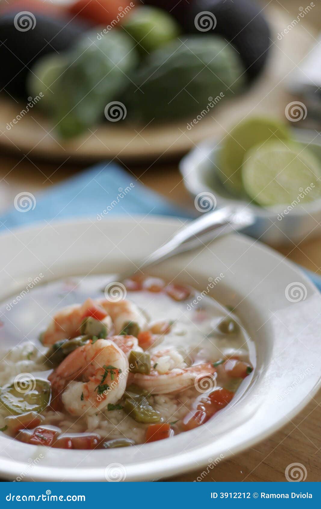 Nopales Soup with Prawns stock photo. Image of diet, cook - 3912212