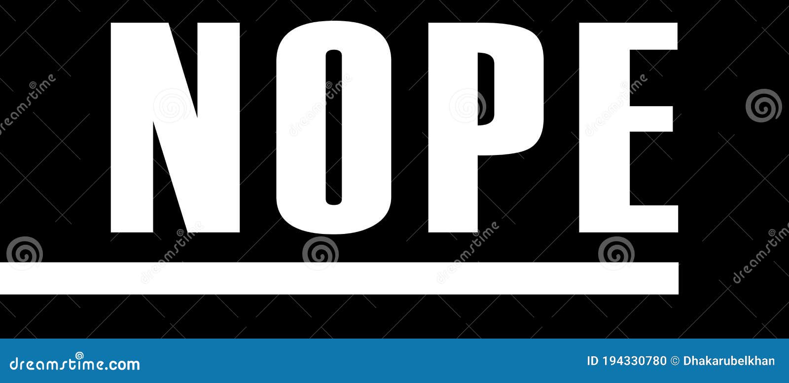 Nope Vector Illustration On White Background | CartoonDealer.com #117185110