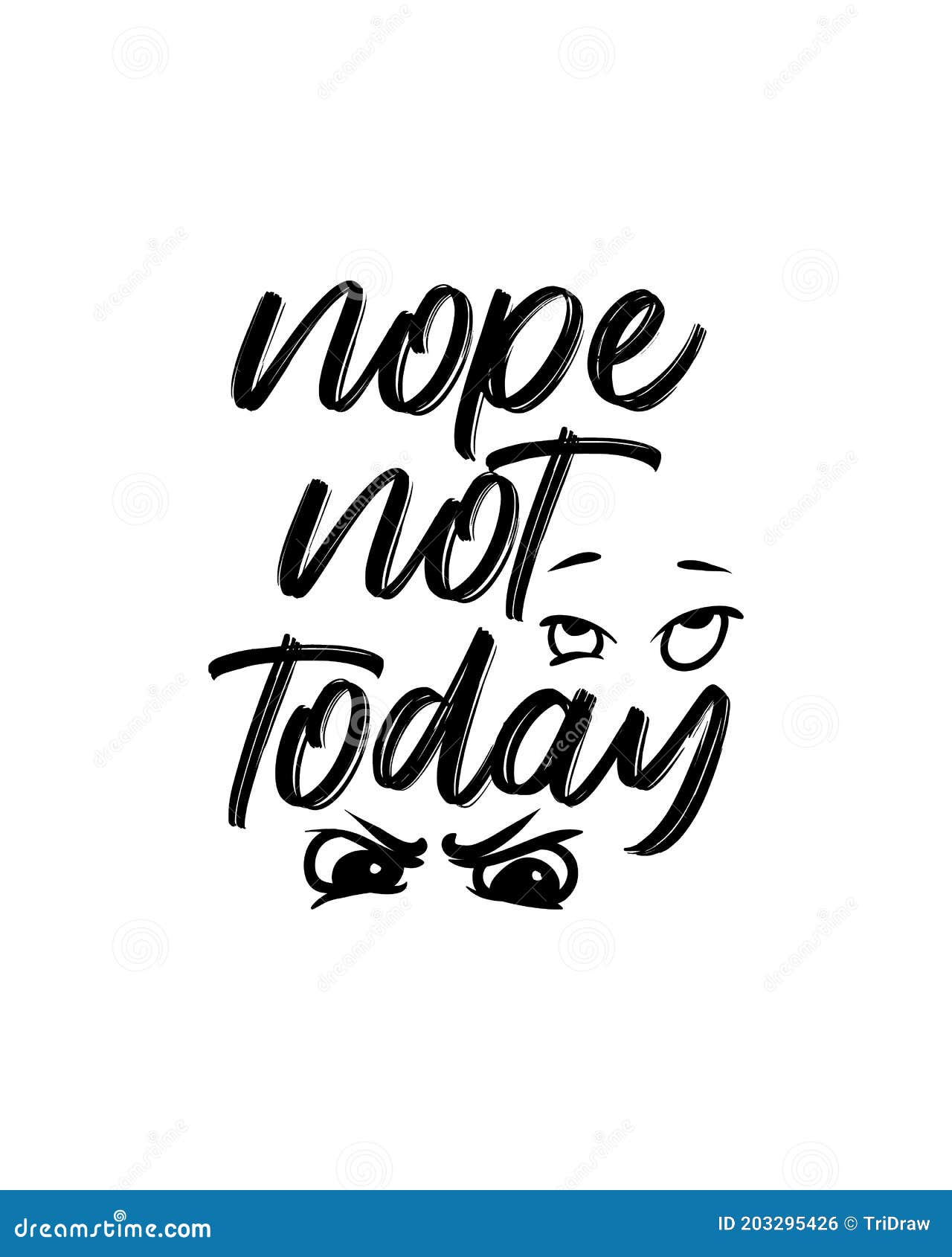 Nope Hand Drawn Vector Illustration In Cartoon Comic Style Man With ...