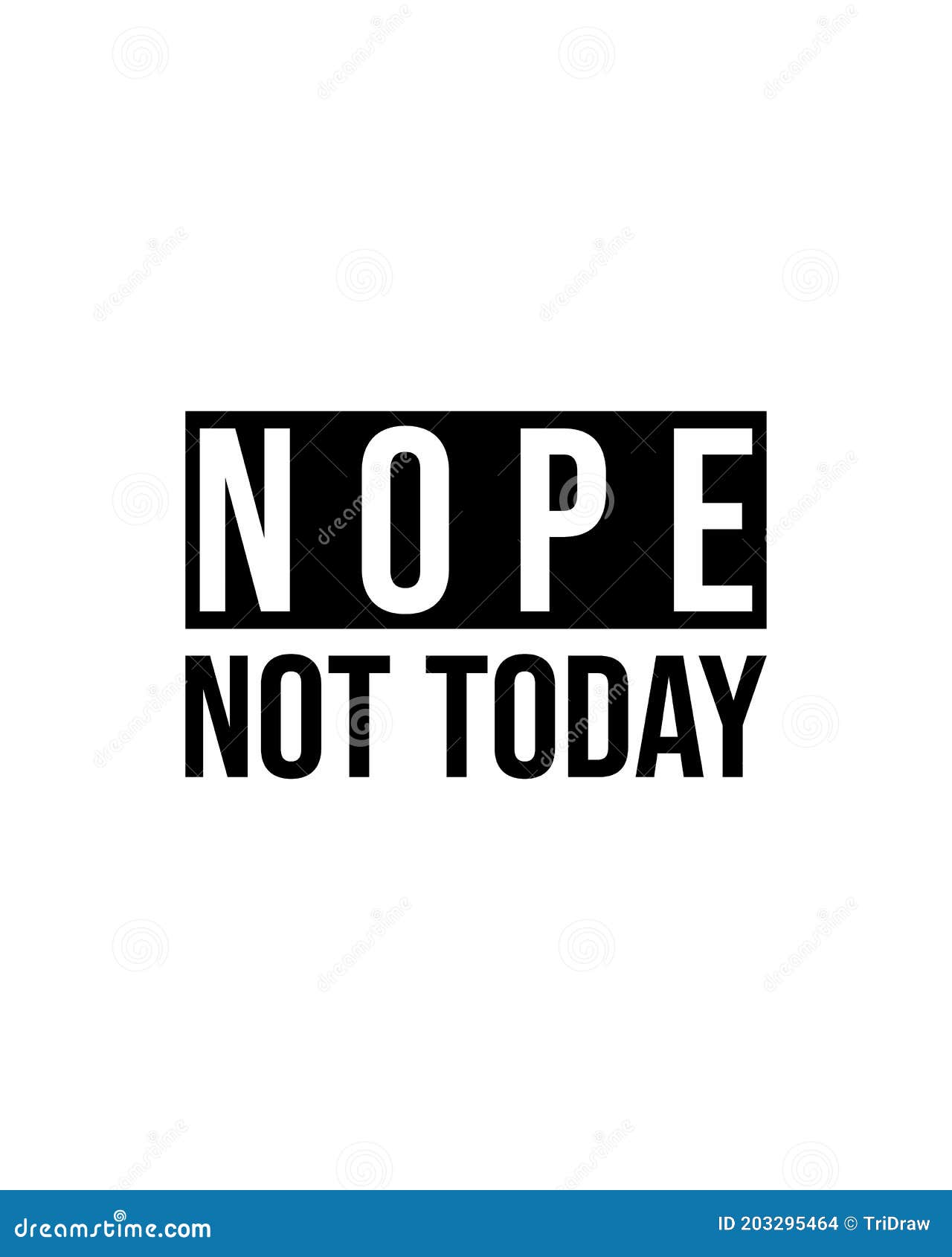 Nope Hand Drawn Vector Illustration In Cartoon Comic Style Man With ...