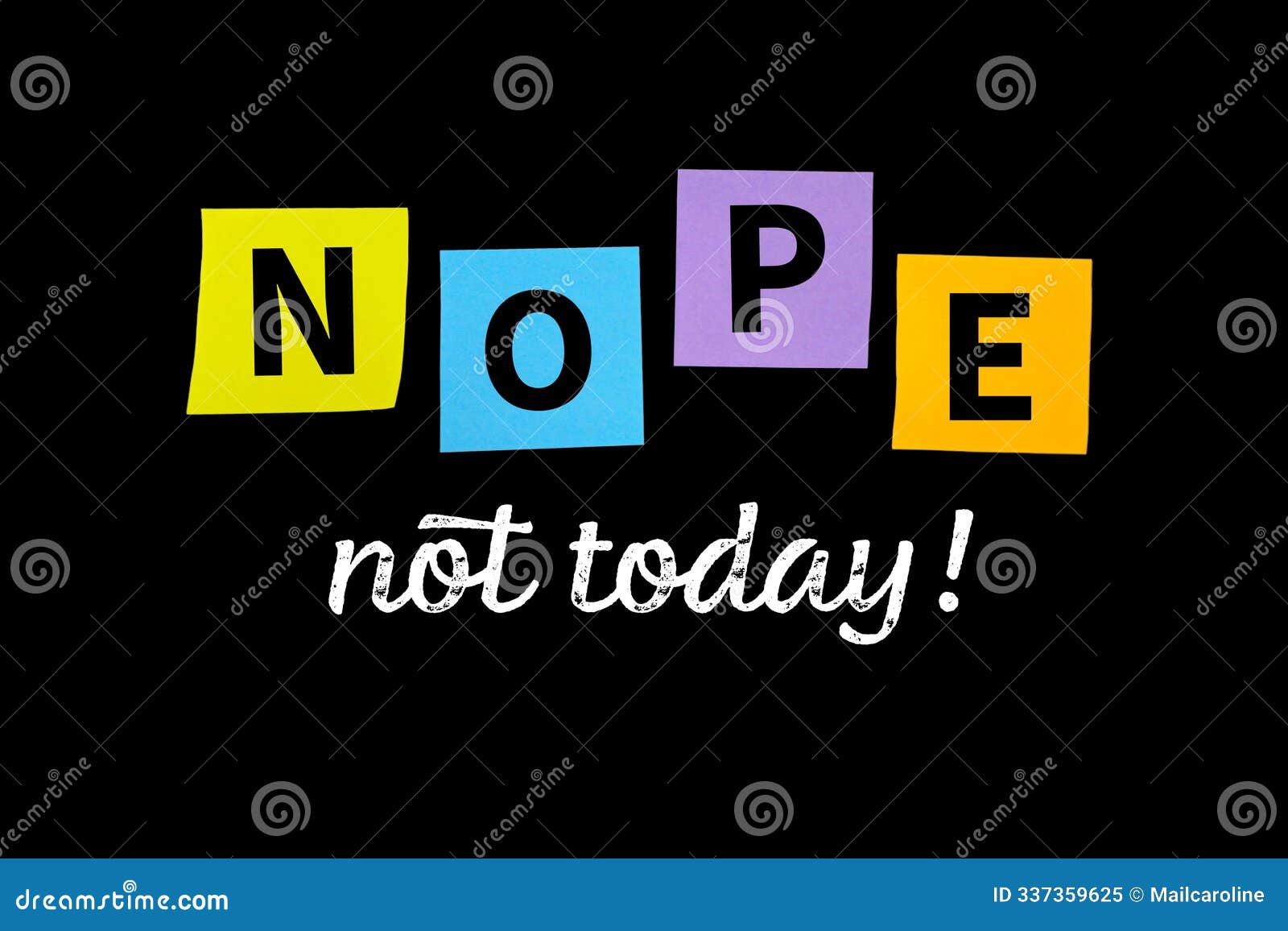 Nope Not Today Jpg Image With Svg Vector Cut File For Cricut And ...