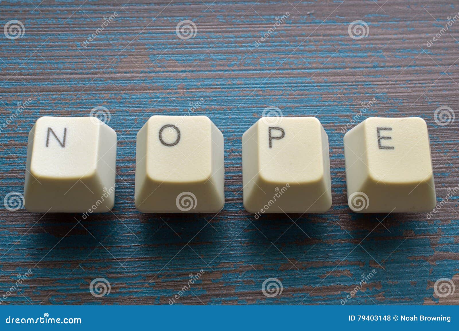 Nope stock photo. Image of type, nope, keys, worn, computer - 79403148