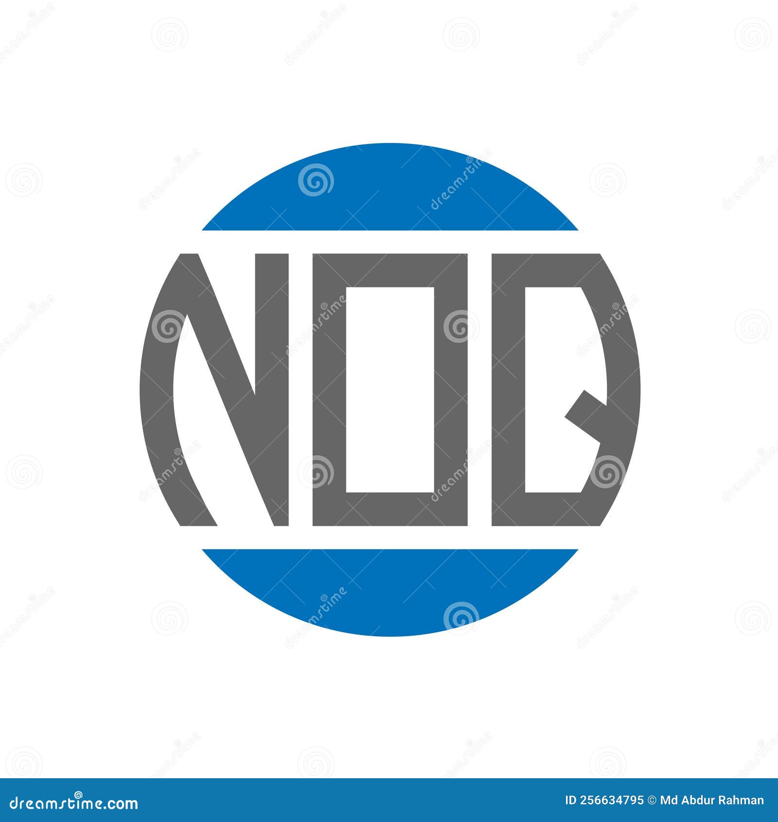NOQ Letter Logo Design on White Background. NOQ Creative Initials ...