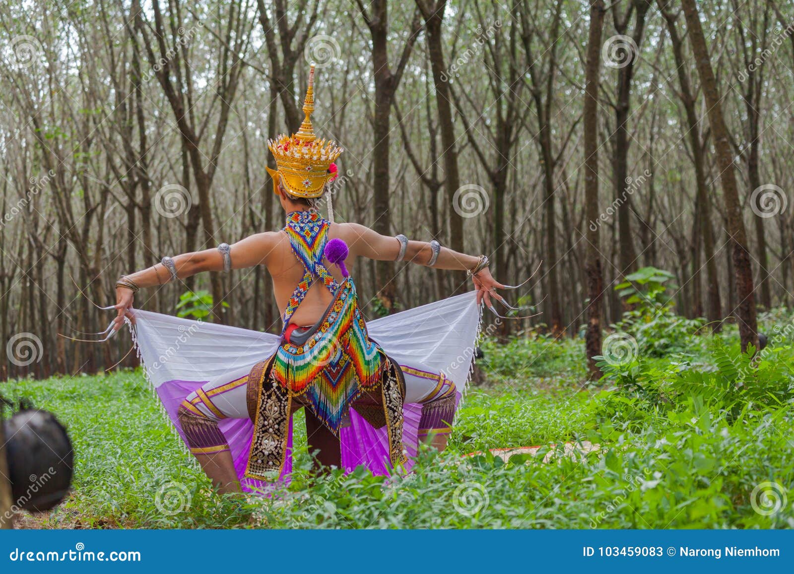 Nora is a Classical Folk and Regional Dance of Thailand Stock Image ...