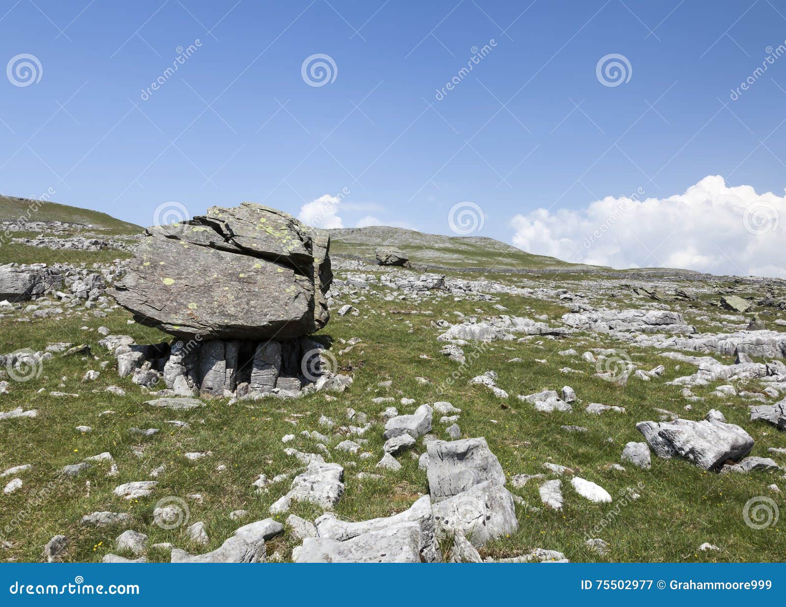 Norber Erratics stock image. Image of dale, grit, erratics - 75502977