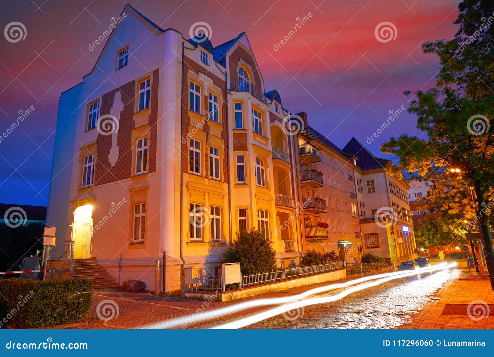 Nordhausen City at Night in Thuringia Germany Stock Photo - Image of ...