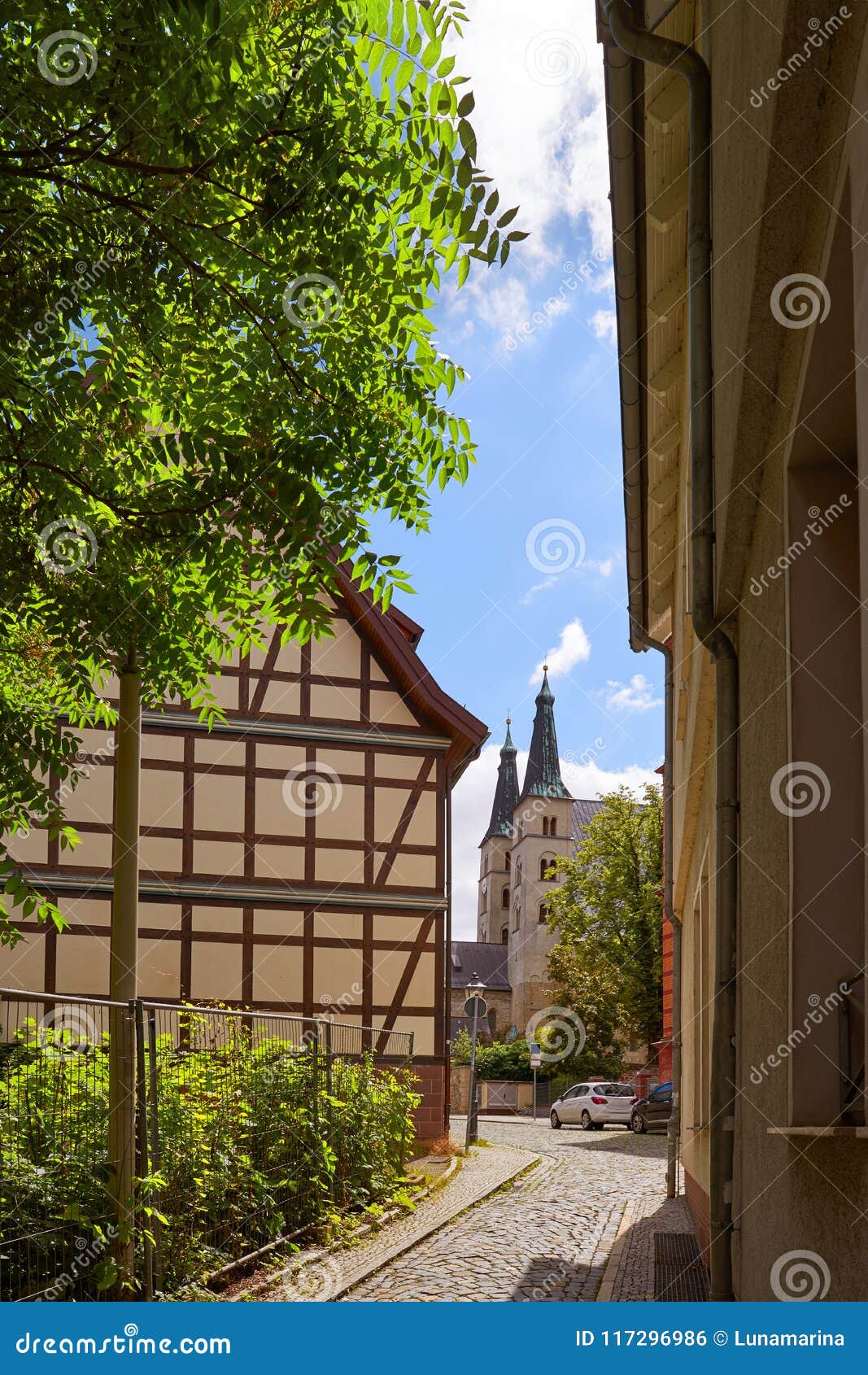 Nordhausen Downtown Facades Thuringia Germany Stock Photo - Image of ...