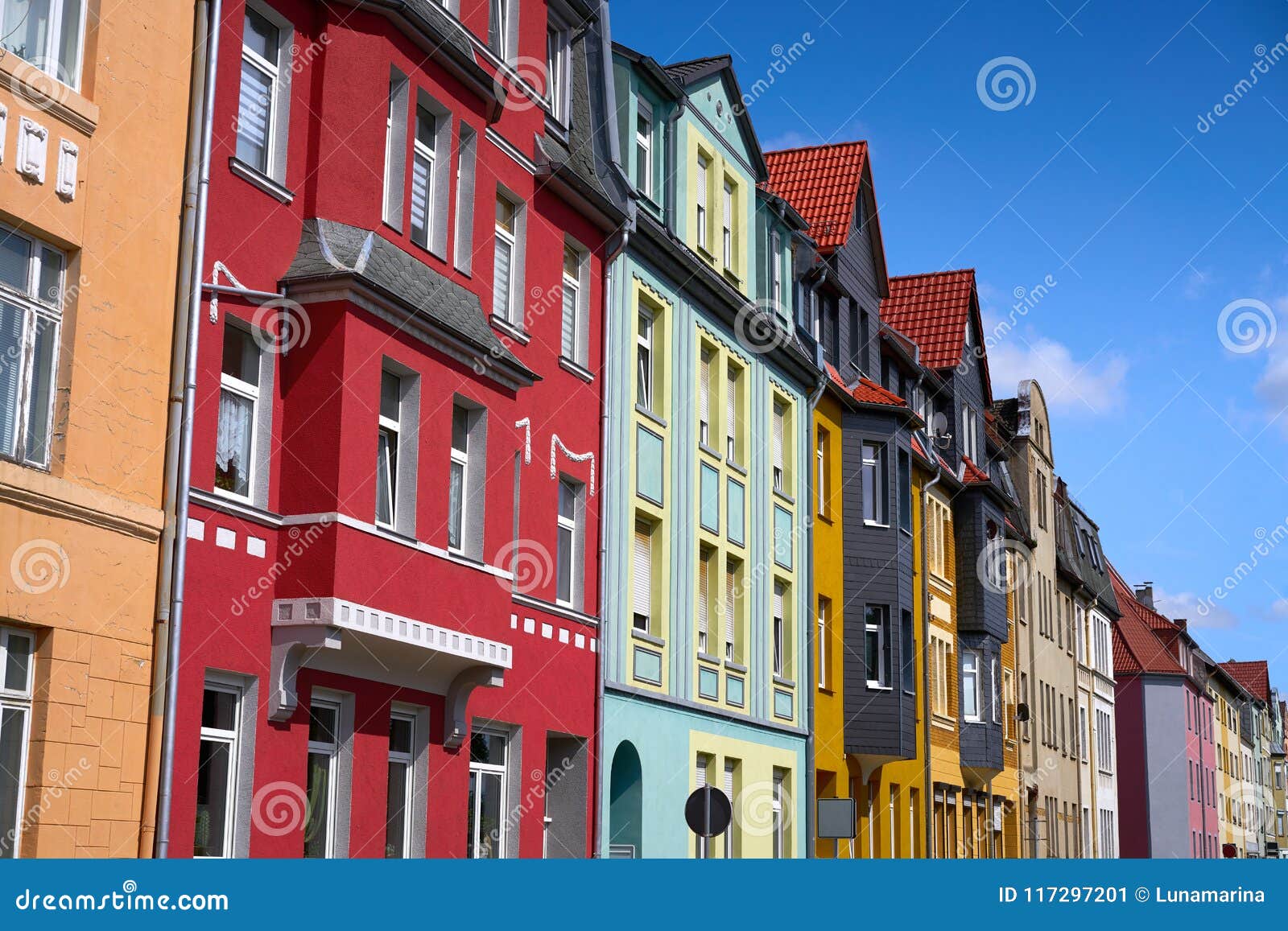 Nordhausen Downtown Facades Thuringia Germany Stock Image - Image of ...