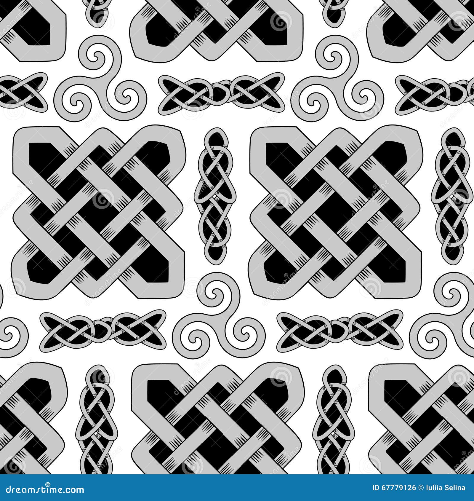 Nordic Celtic pattern stock illustration. Illustration of celtic - 67779126