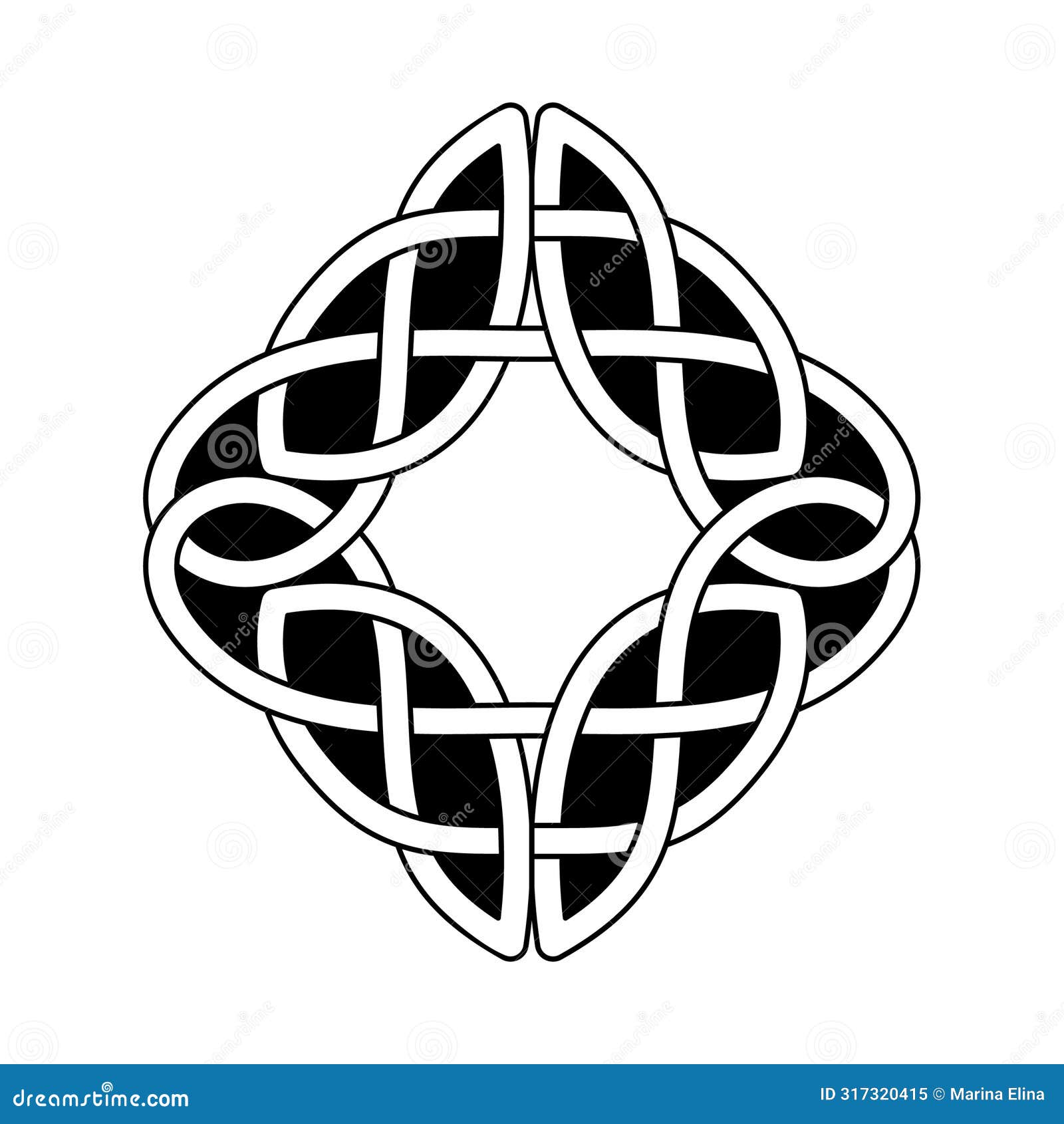 Nordic Interlaced Symbol Vector Illustration Stock Vector ...