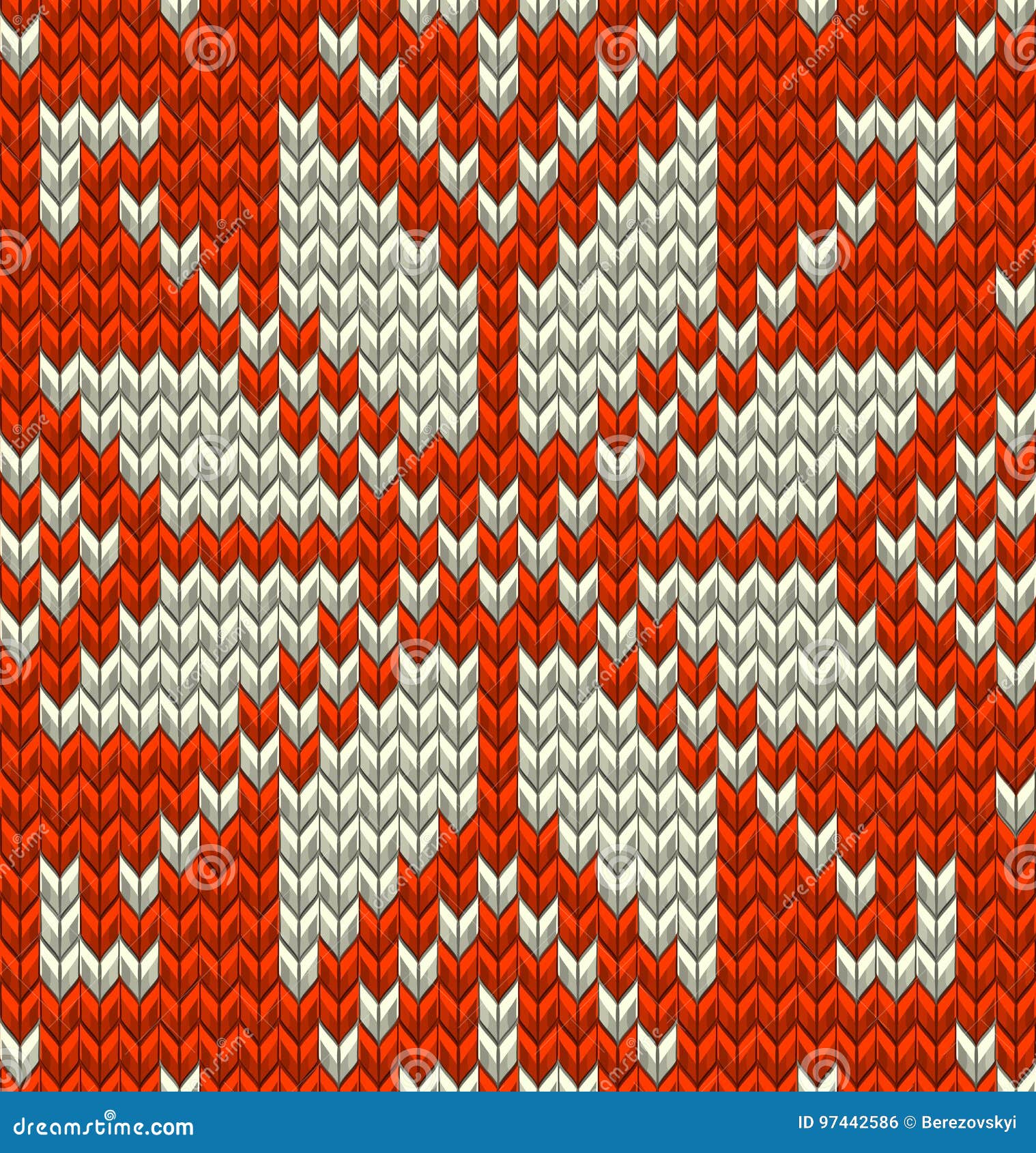 Nordic Knitted Perfect Seamless Pattern. EPS 10 Vector Stock Vector ...