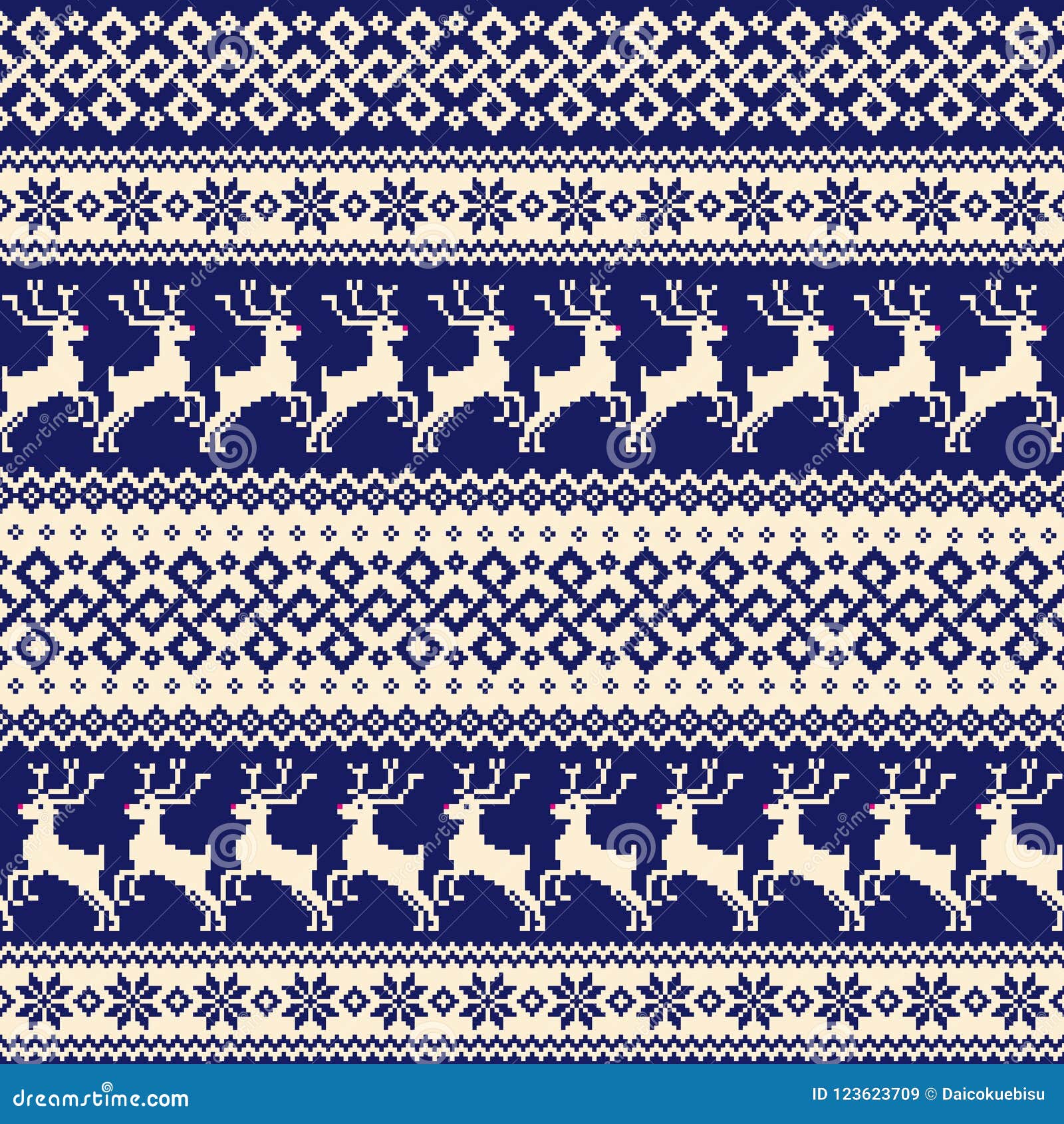 Nordic Pattern Illustration. Stock Vector - Illustration of ornament ...