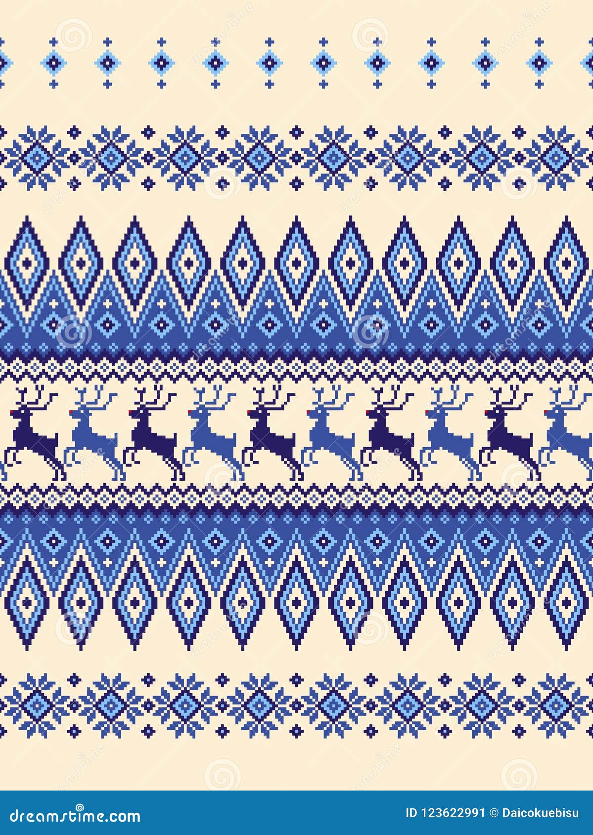 Nordic Pattern Illustration. Stock Illustration - Illustration of ...