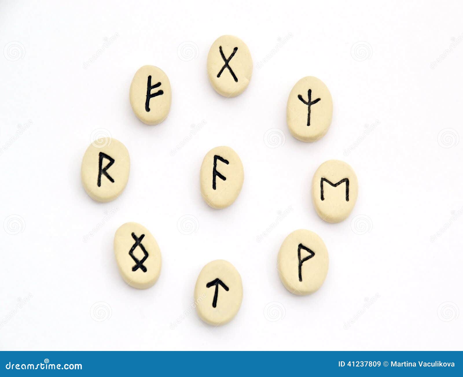 Nordic Runes - Circle Shape Stock Image - Image of isolated, religious ...