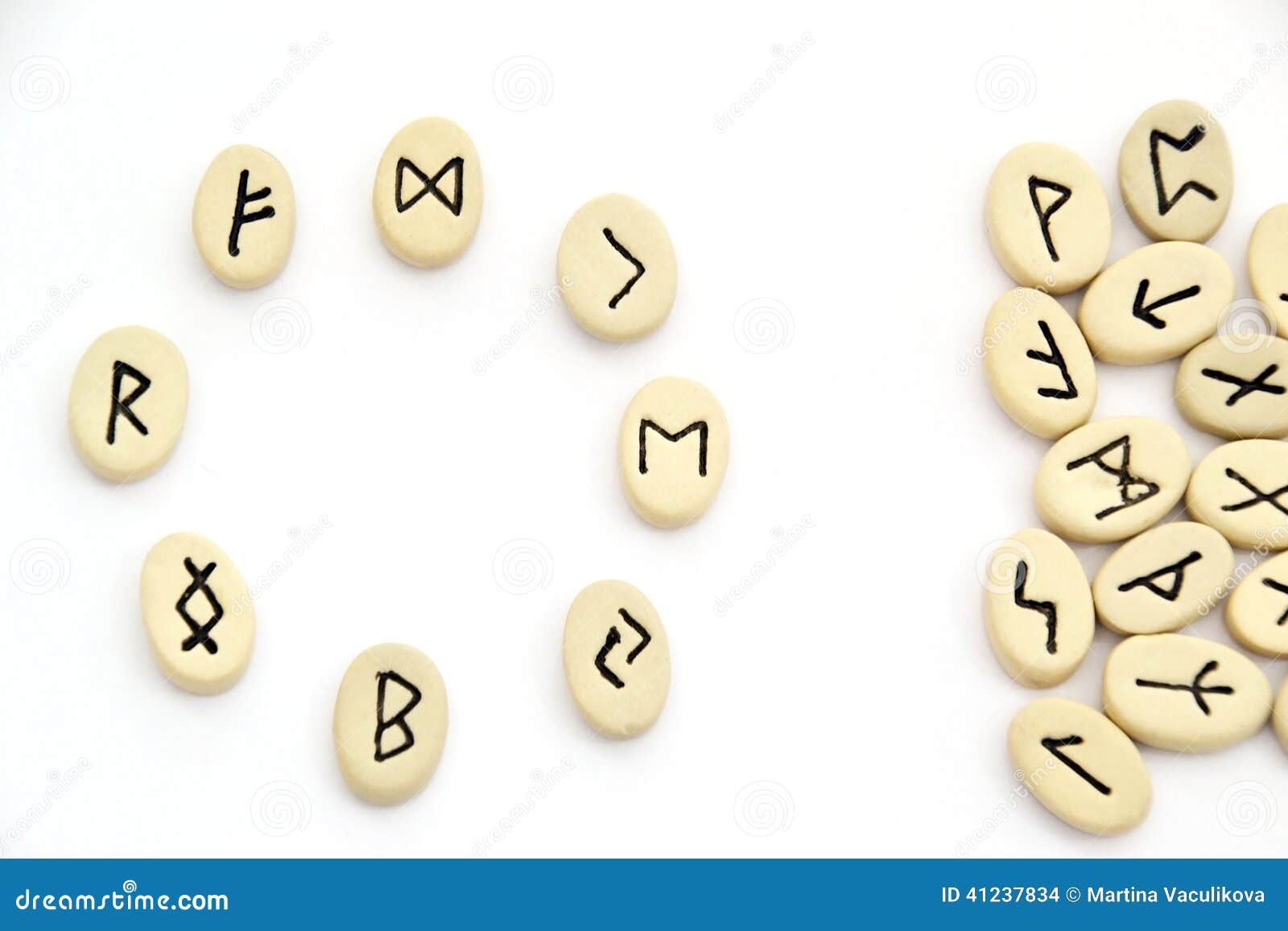 Nordic Runes - Circle Shape Stock Photo - Image of future, occult: 41237834
