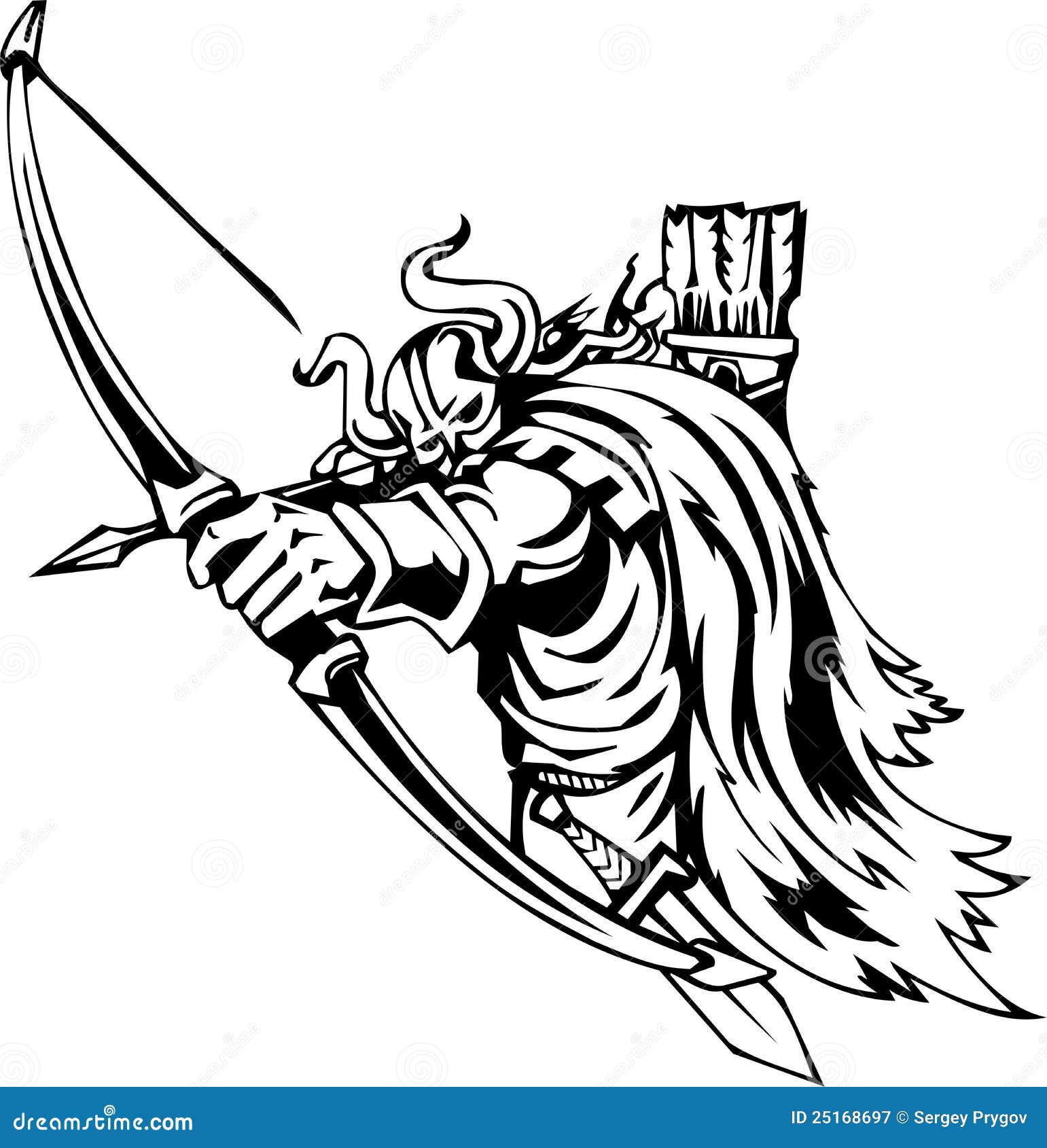 Nordic Viking - Vector Illustration. Vinyl-ready. Stock Vector ...