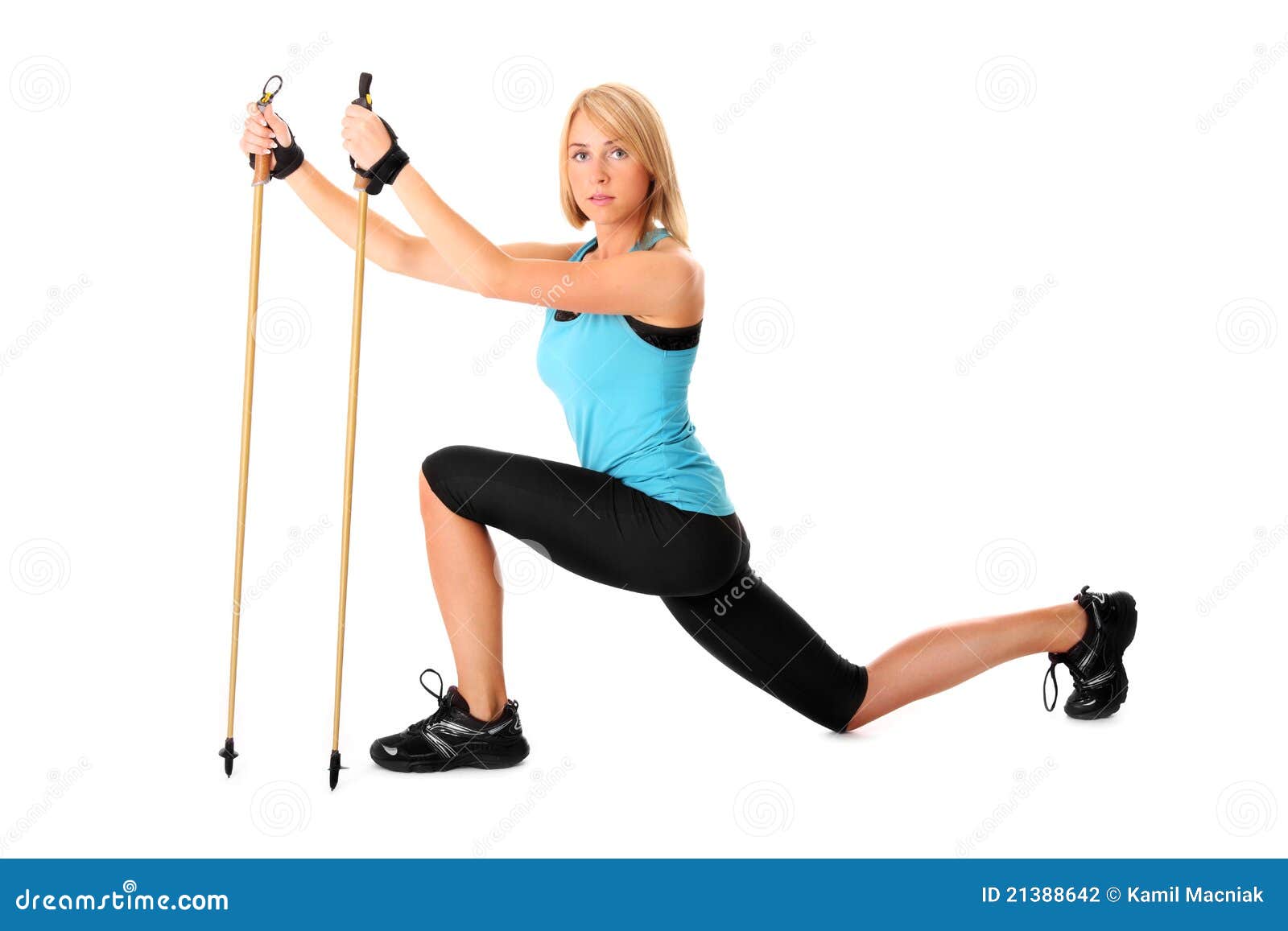 Nordic walking stock photo. Image of practice, healthy - 21388642