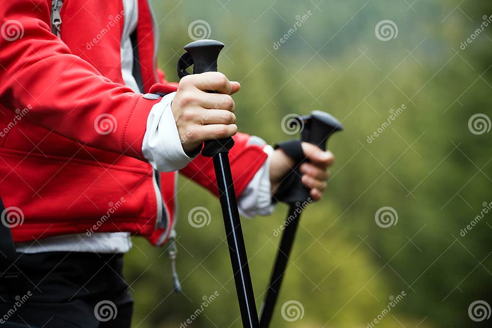 Nordic Walking hands stock image. Image of people, activity - 16759847