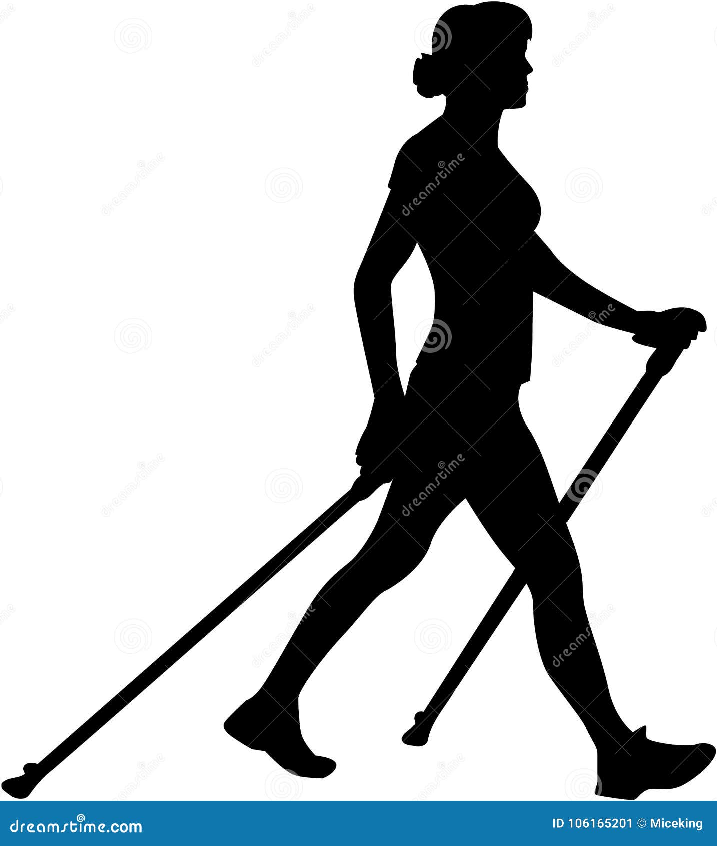 Nordic Walking silhouette stock vector. Illustration of walkers - 106165201 Nordic Walking silhouette stock vector. Illustration of walkers - 106165201