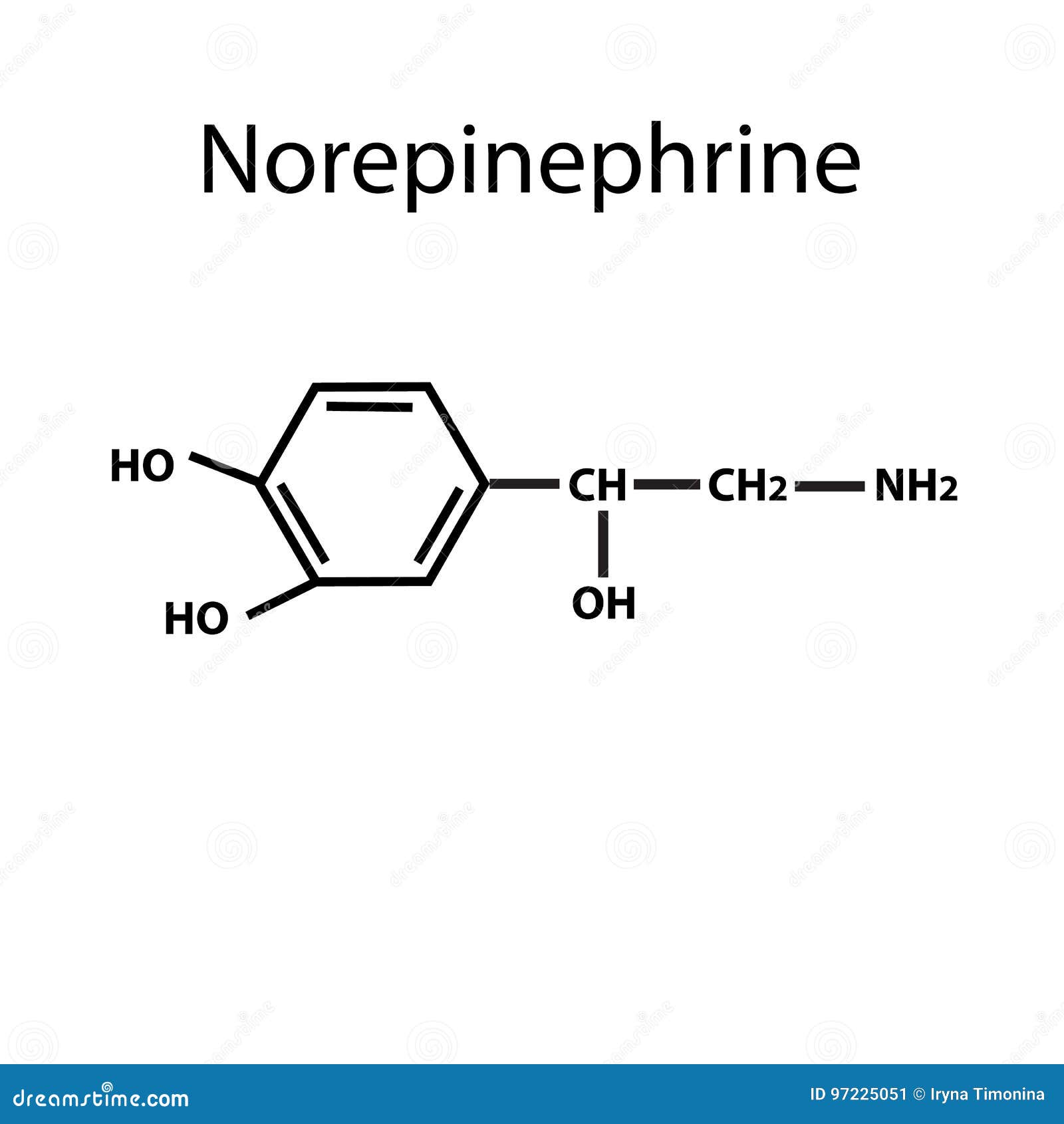Norepinephrine Chemical Structure