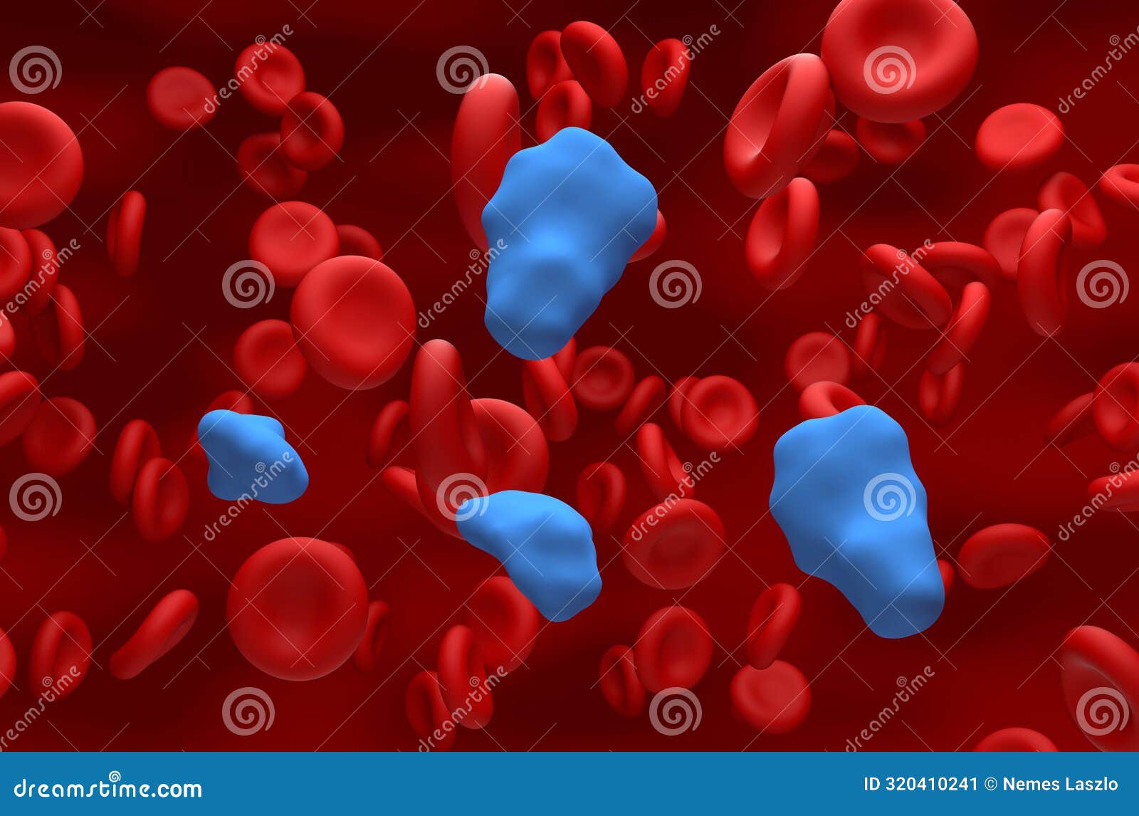 Norepinephrine (NE) [noradrenaline (NA)] Molecule in the Blood Flow ...