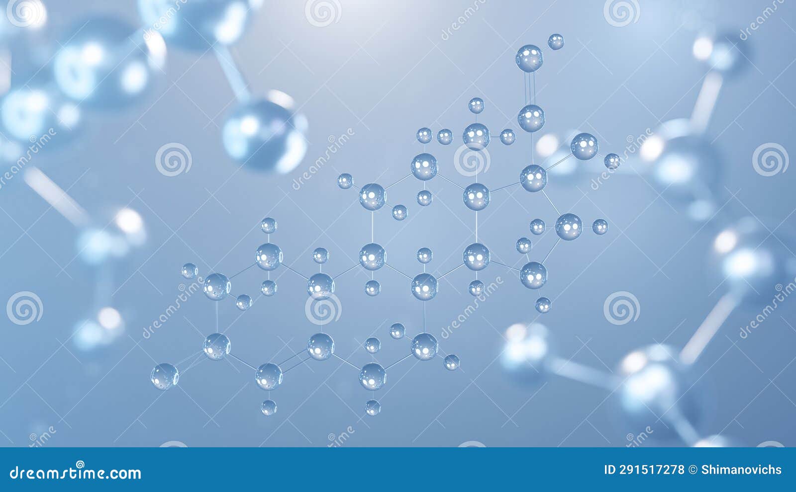 Norethisterone Molecular Structure 3d, Flat Model, Hormonal ...