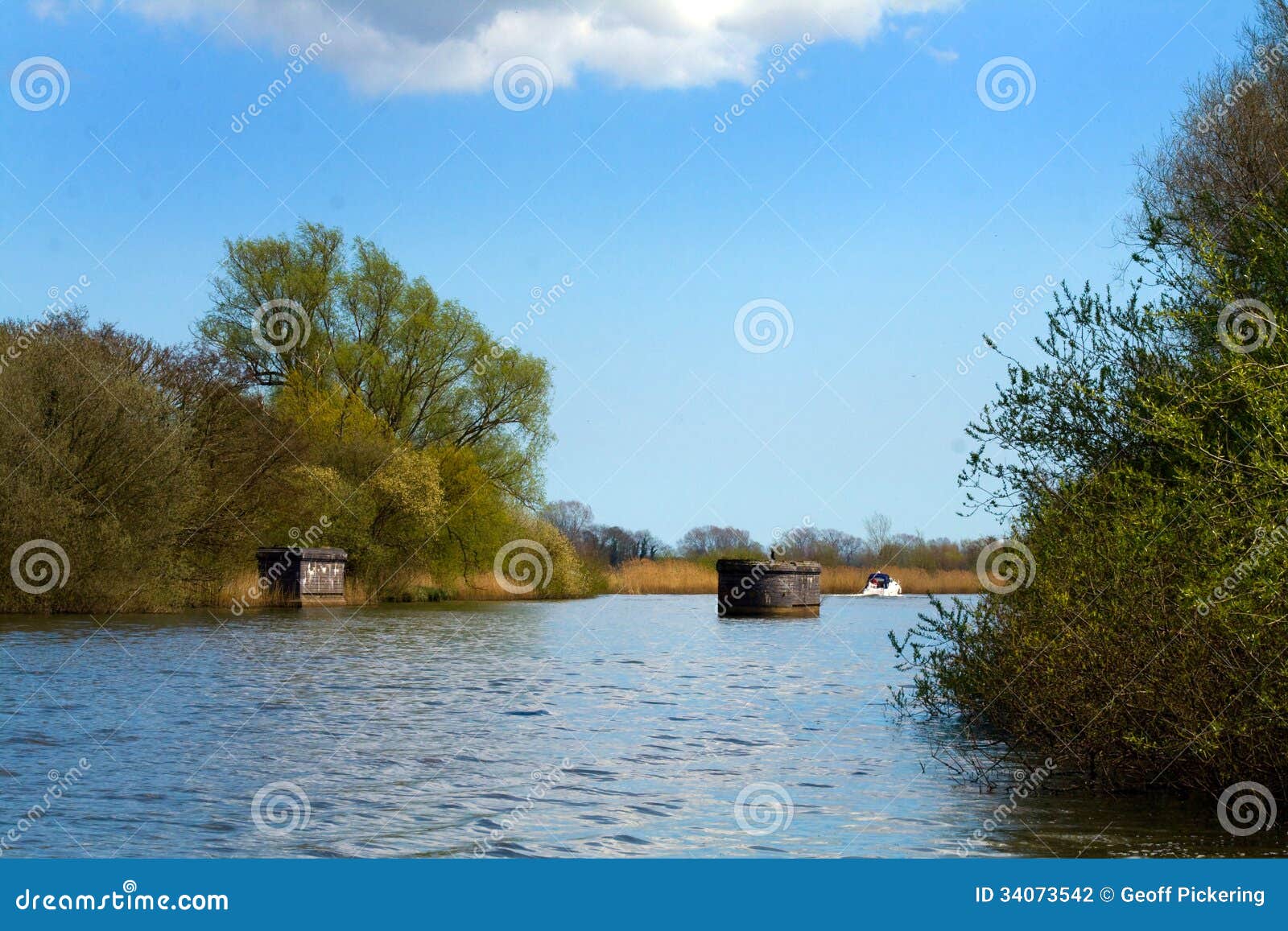 Norfolk Broads stock photo. Image of river, vacation - 34073542