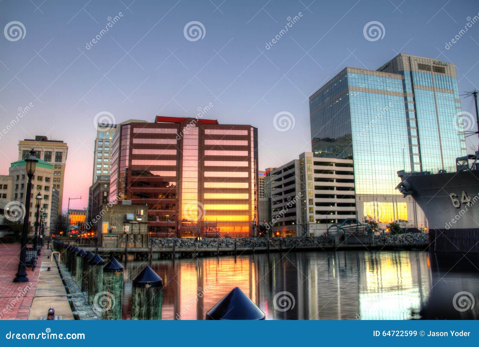 Norfolk stock image. Image of horizontal, harbor, buildings - 64722599
