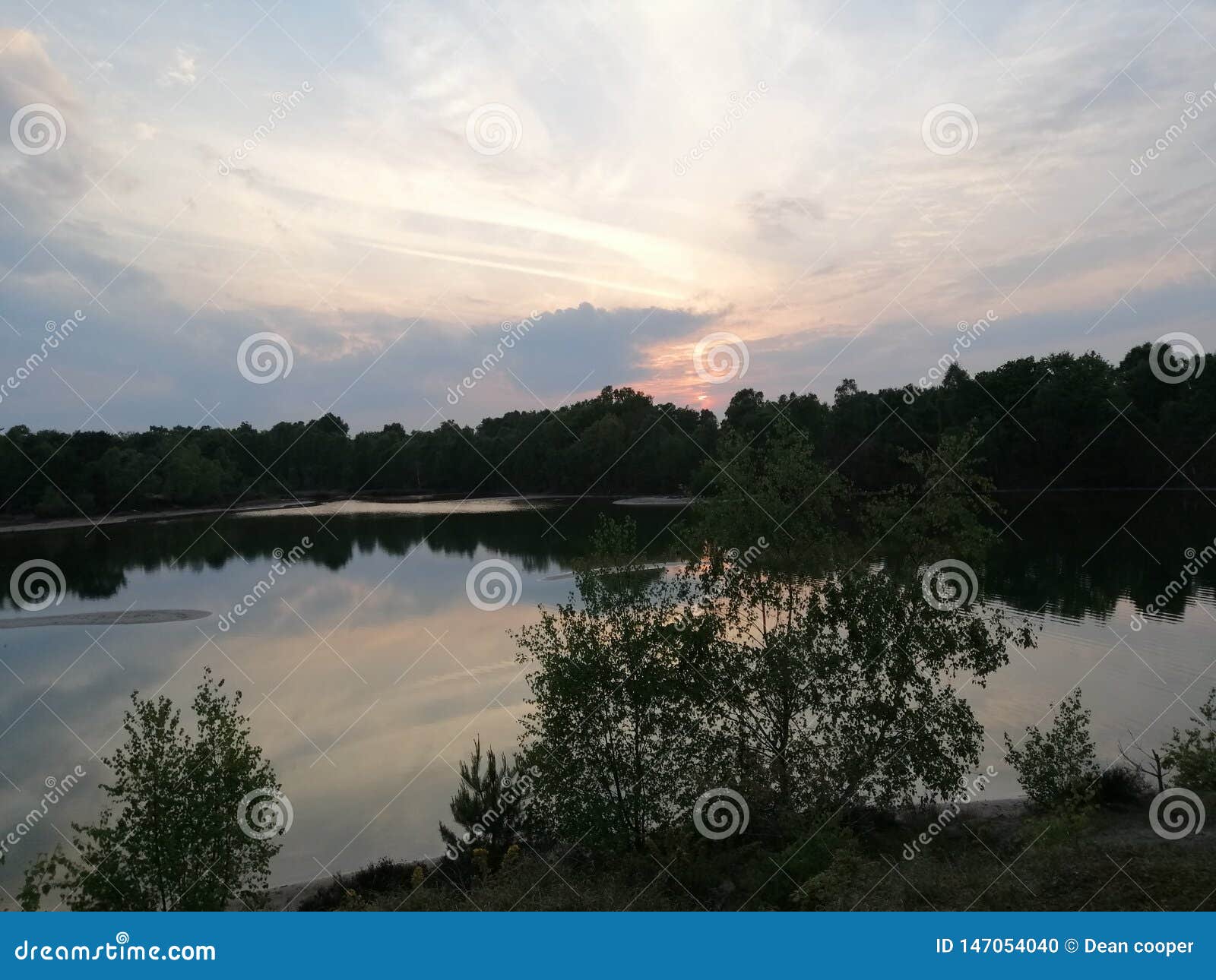 Norfolk sundown stock photo. Image of lake, lanscape - 147054040