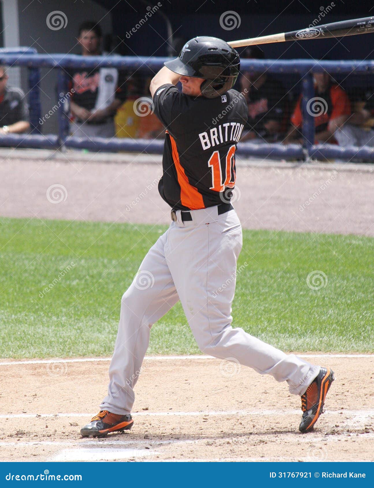 Norfolk Tides Buck Britton editorial photo. Image of player - 31767921