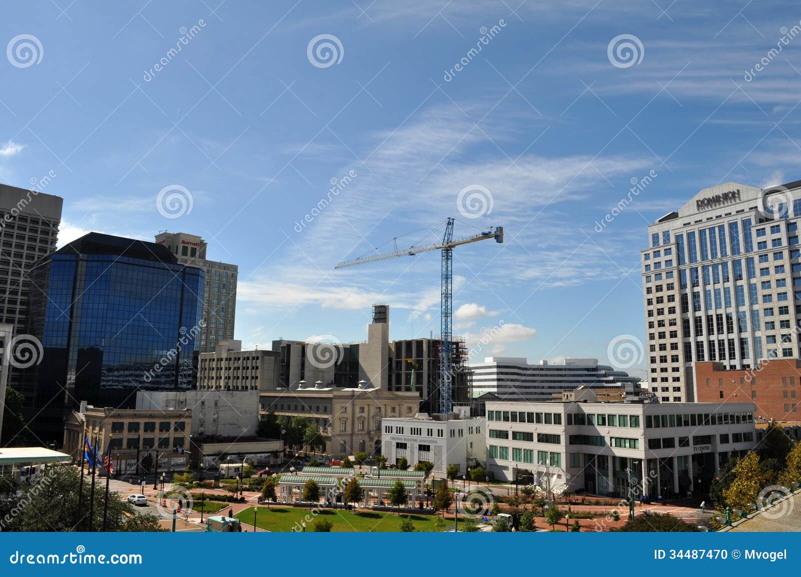 Norfolk Virginia Downtown editorial image. Image of states - 34487470