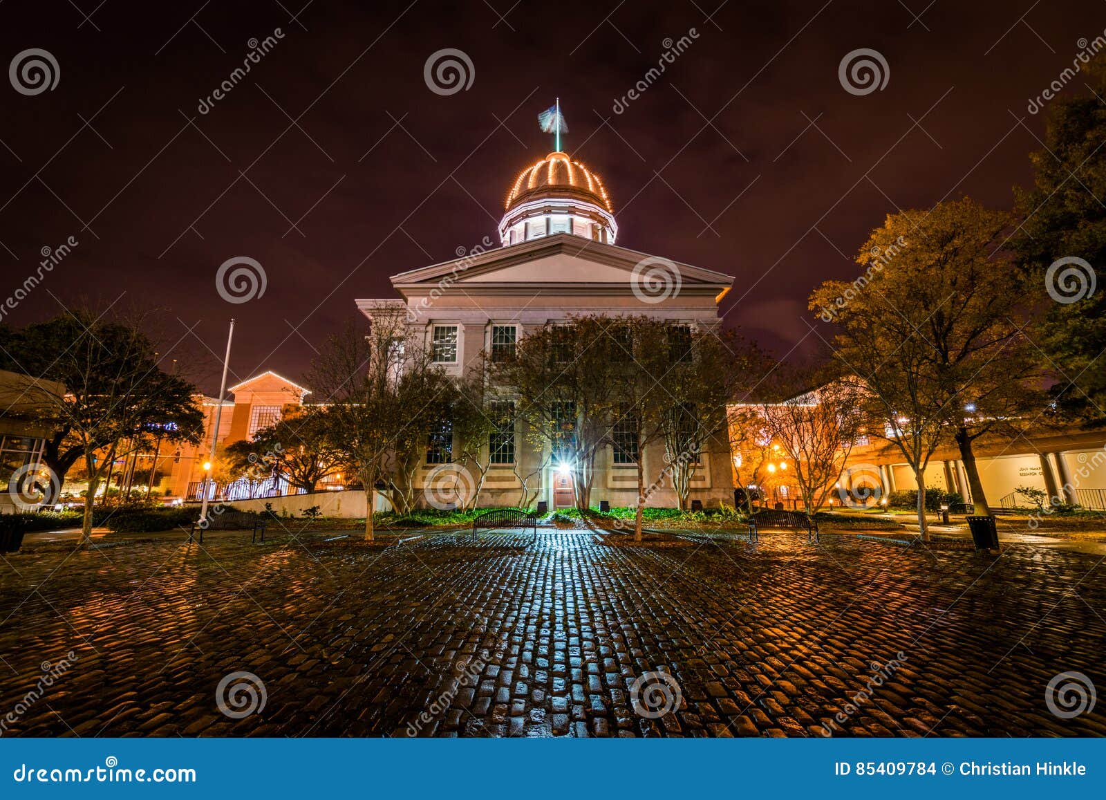 Norfolk, Virginia during a Warm Fall Night Stock Photo - Image of ...