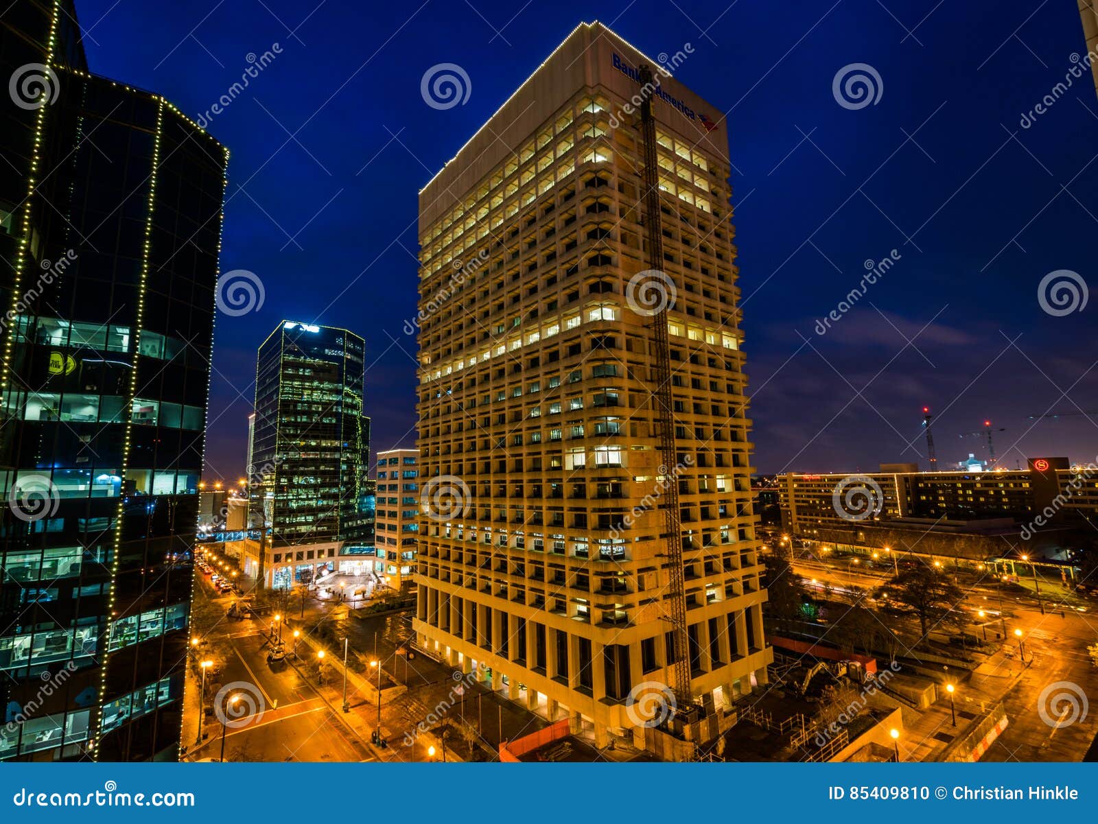 Norfolk, Virginia during a Warm Fall Night Editorial Image - Image of ...