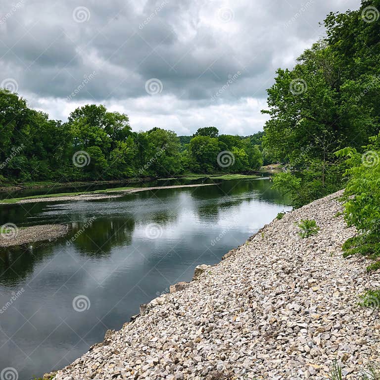 Norfork River stock photo. Image of river, clouds, norfork - 159464130