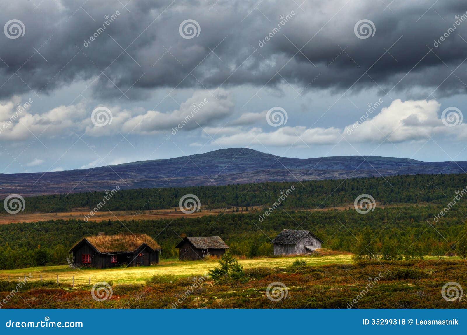 Norge bygd Oppland arkivfoto. Bild av oklarhet, gräs - 33299318