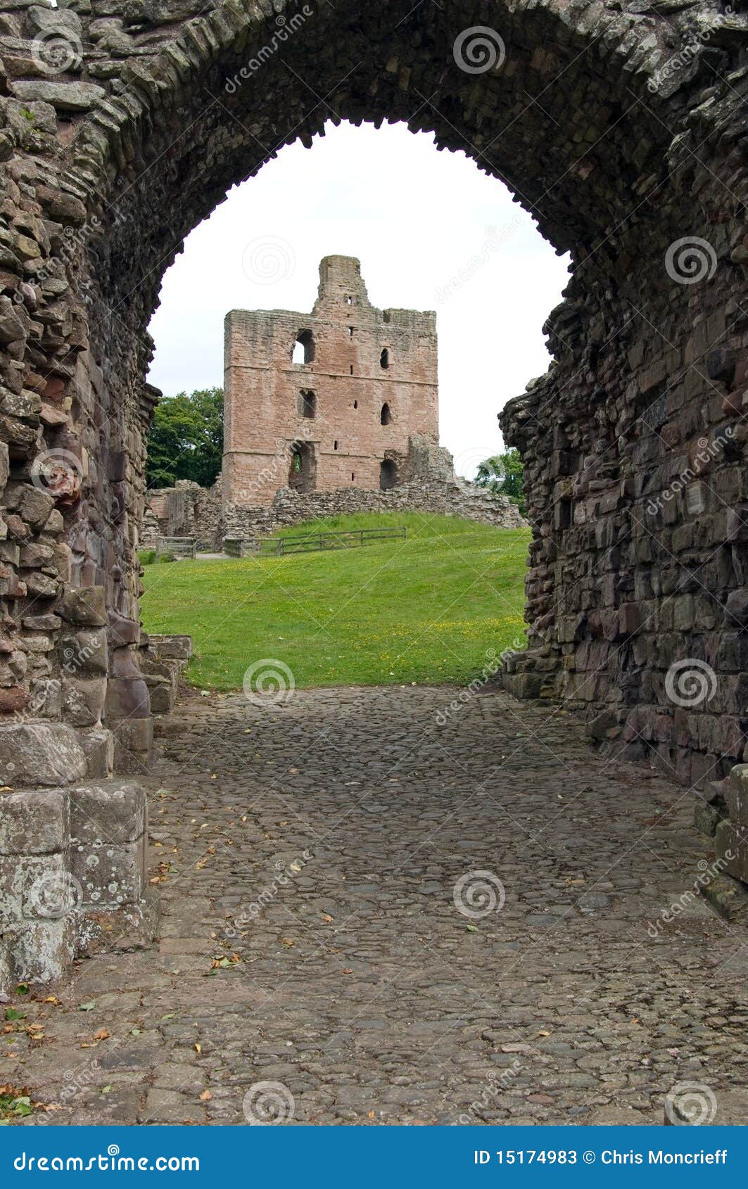 Norham Castle stock image. Image of gatehouse, castle - 15174983