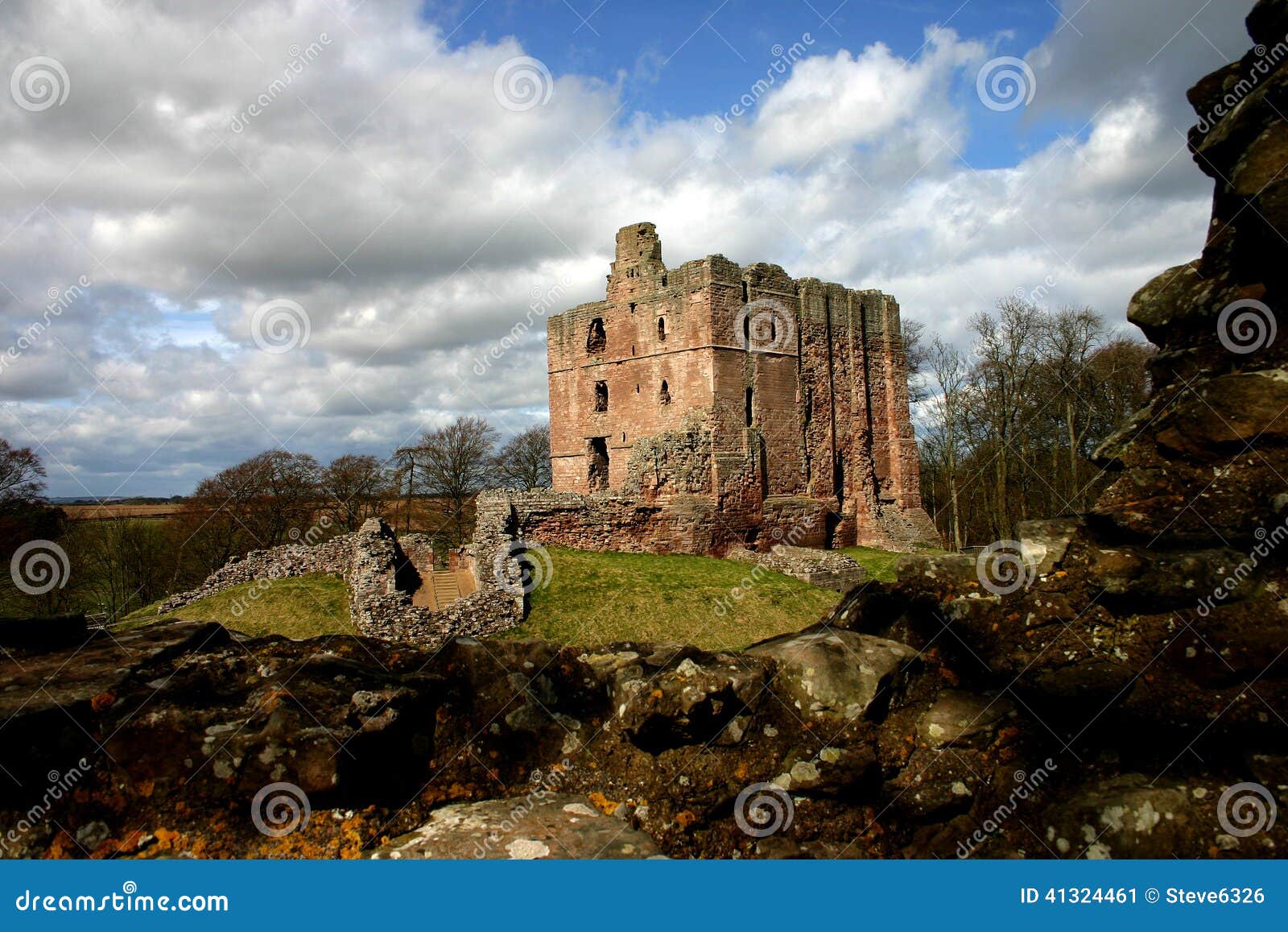 Norham Castle stock image. Image of tweed, view, norham - 41324461