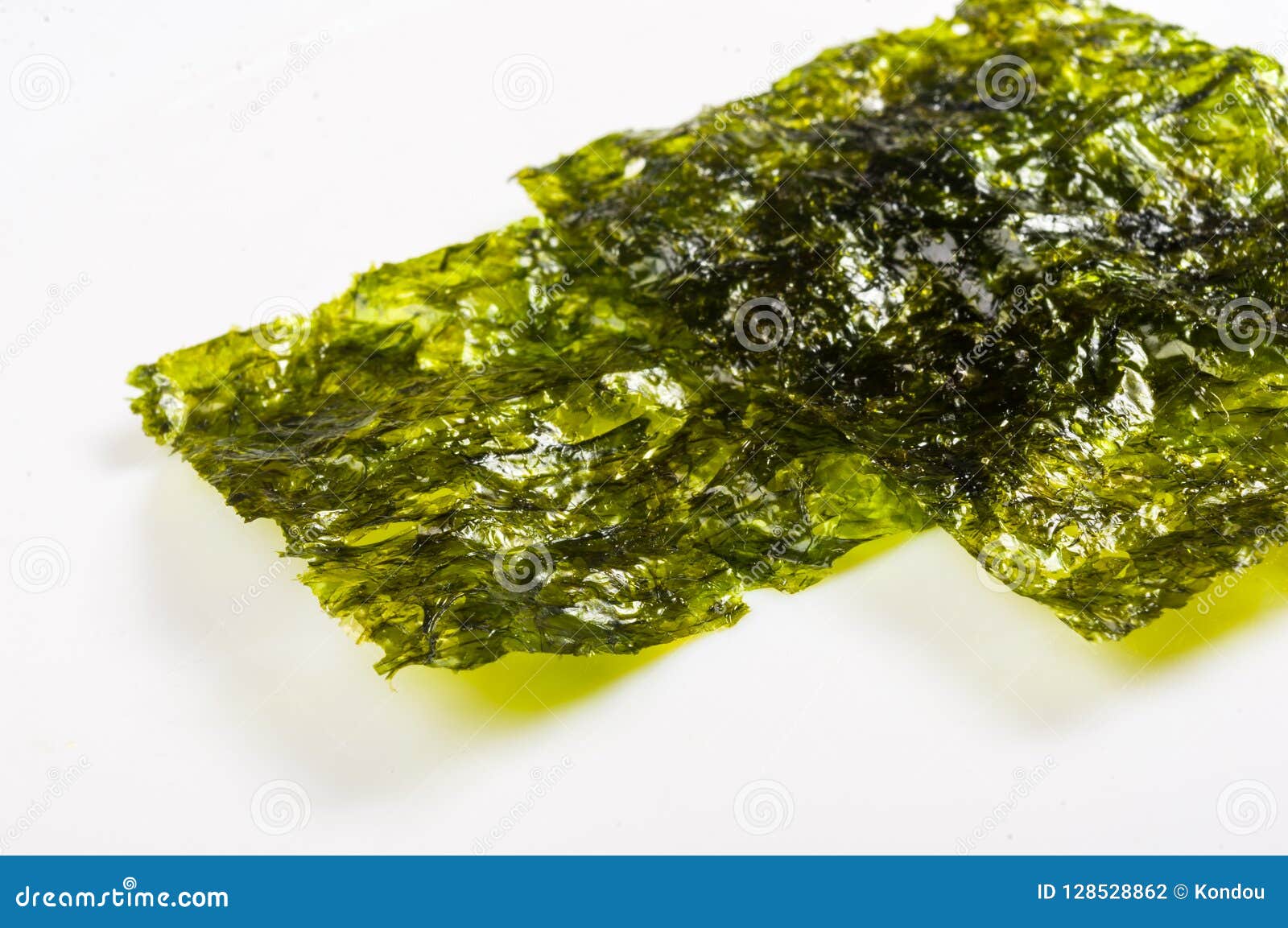Nori Chips on a White Ceramic Plate, Seaweed Sheets Stock Photo - Image ...