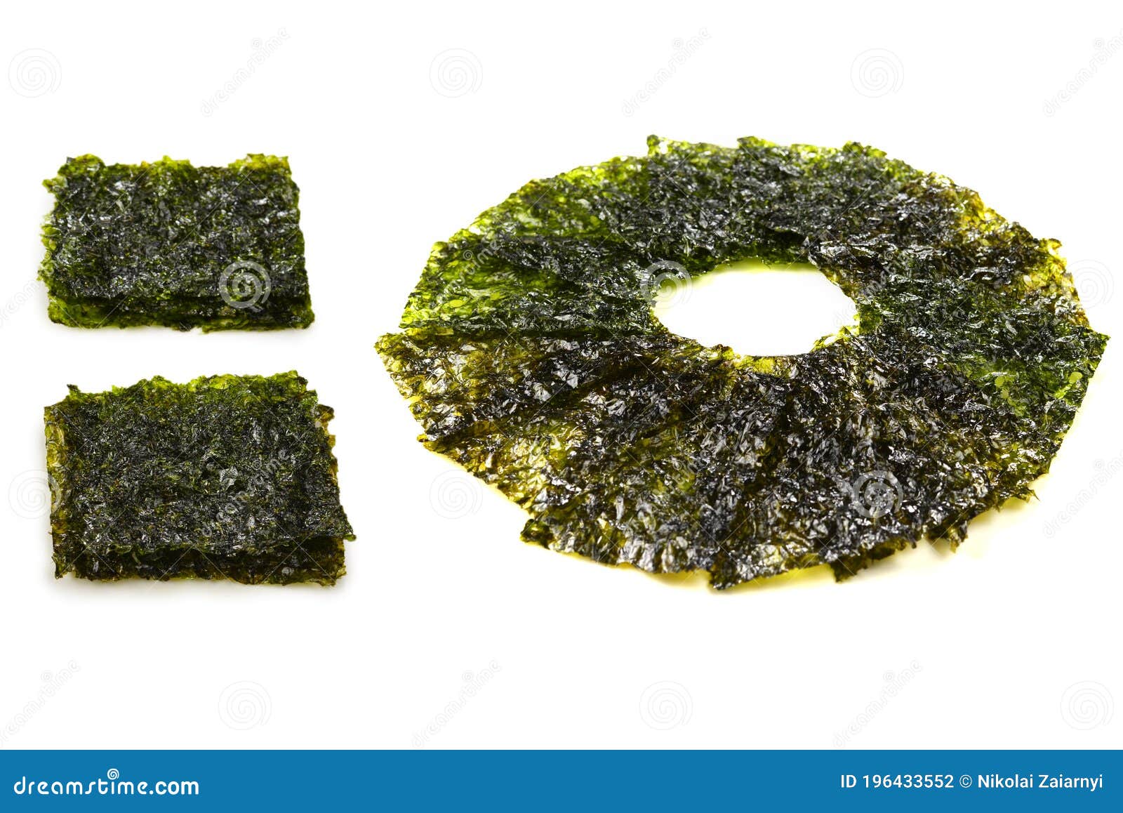 Nori Seaweed Isolated on White Stock Photo - Image of diet, plant ...