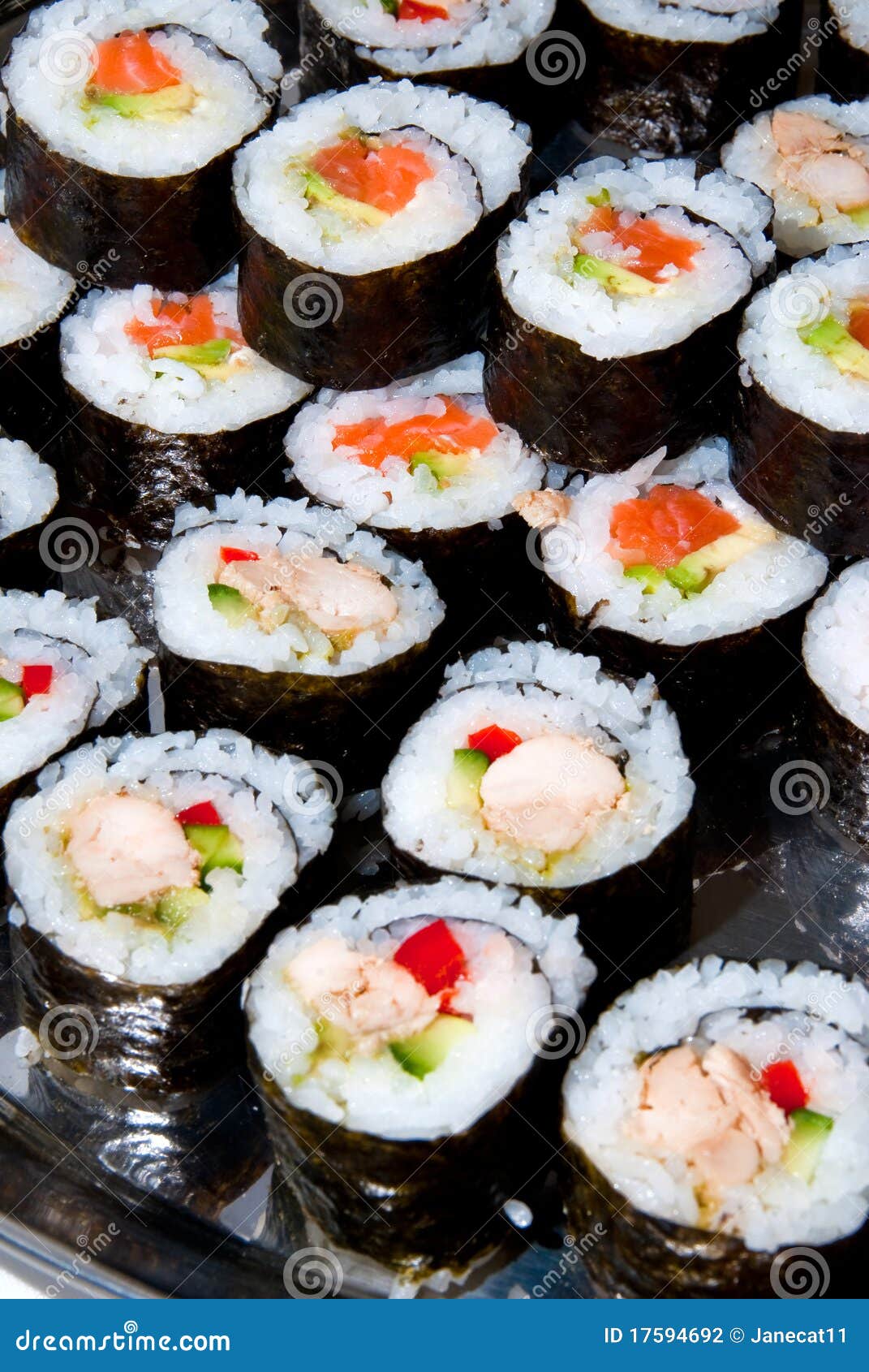 Nori Sushi rolls stock photo. Image of dish, fresh, avocado - 17594692
