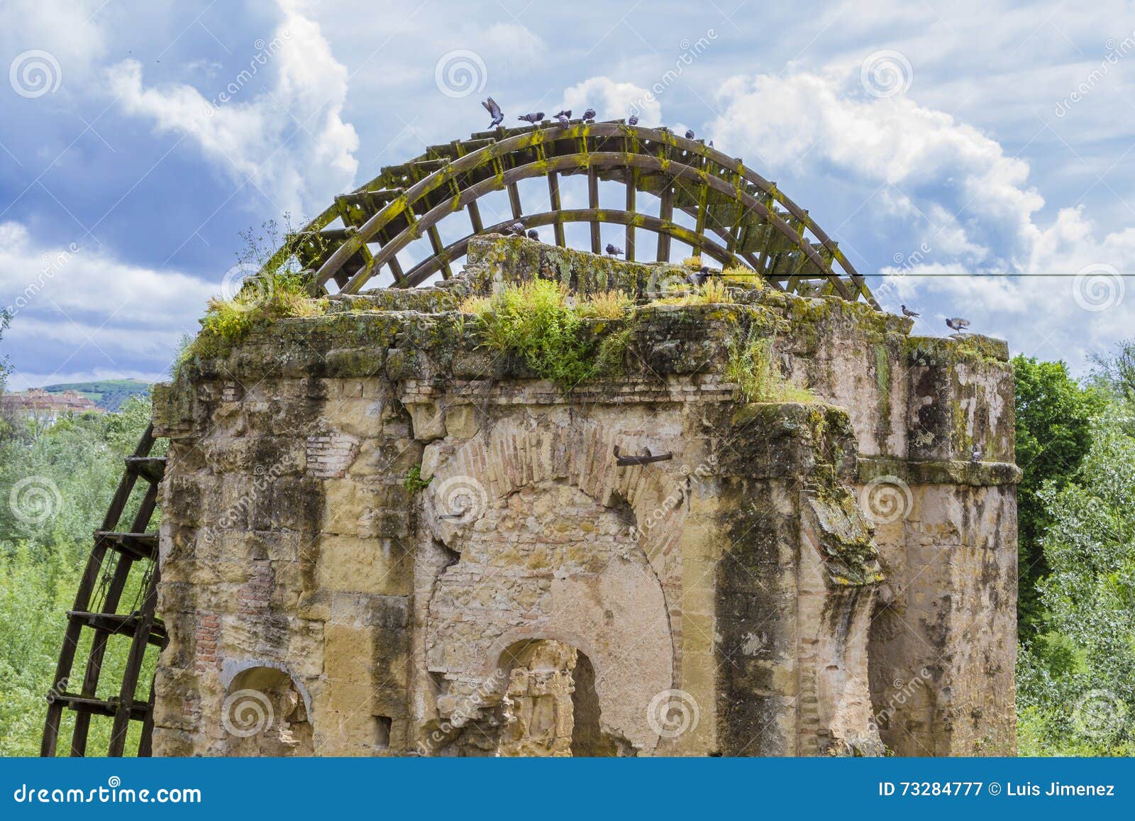 Noria stock image. Image of equipment, construction, color - 73284777