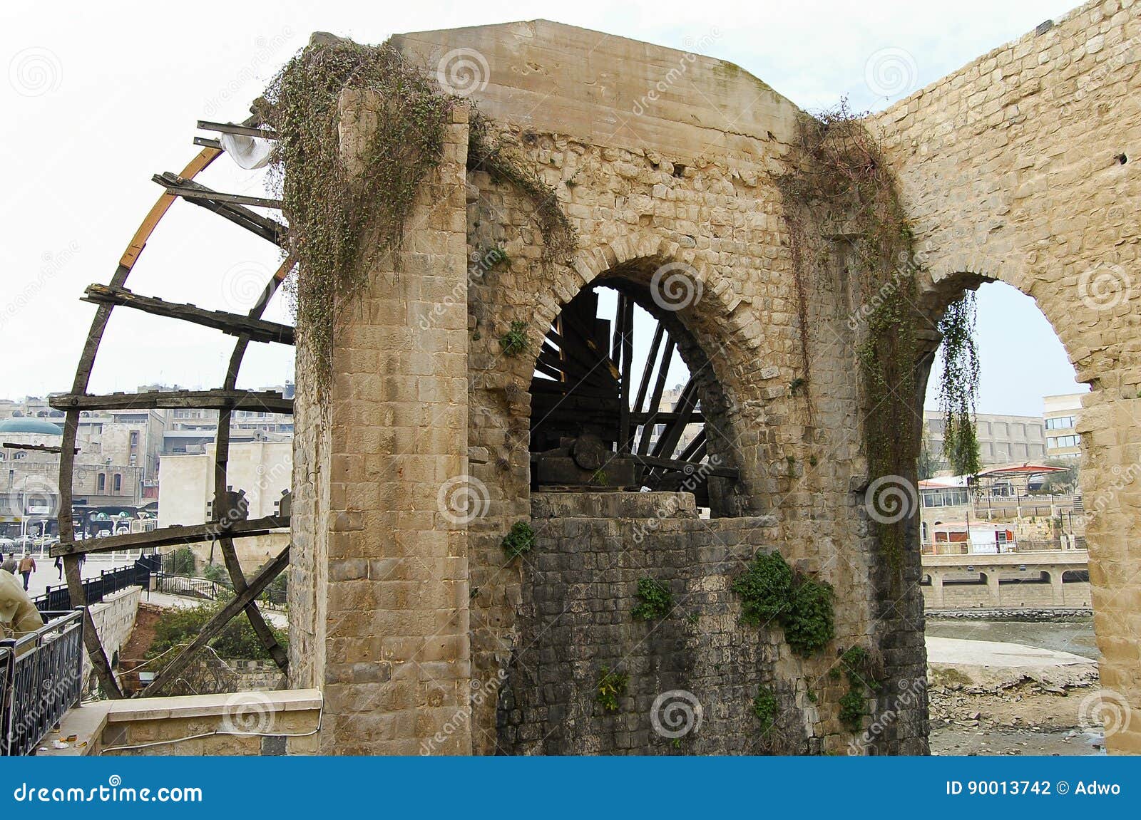 The Norias of Hama - Syria stock photo. Image of system - 90013742