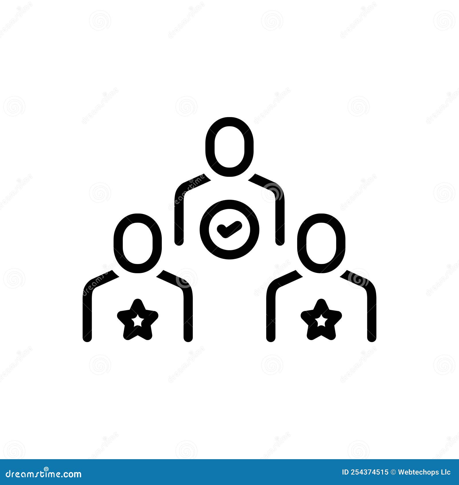 Black Line Icon for Norm, Ideal and Model Stock Illustration ...