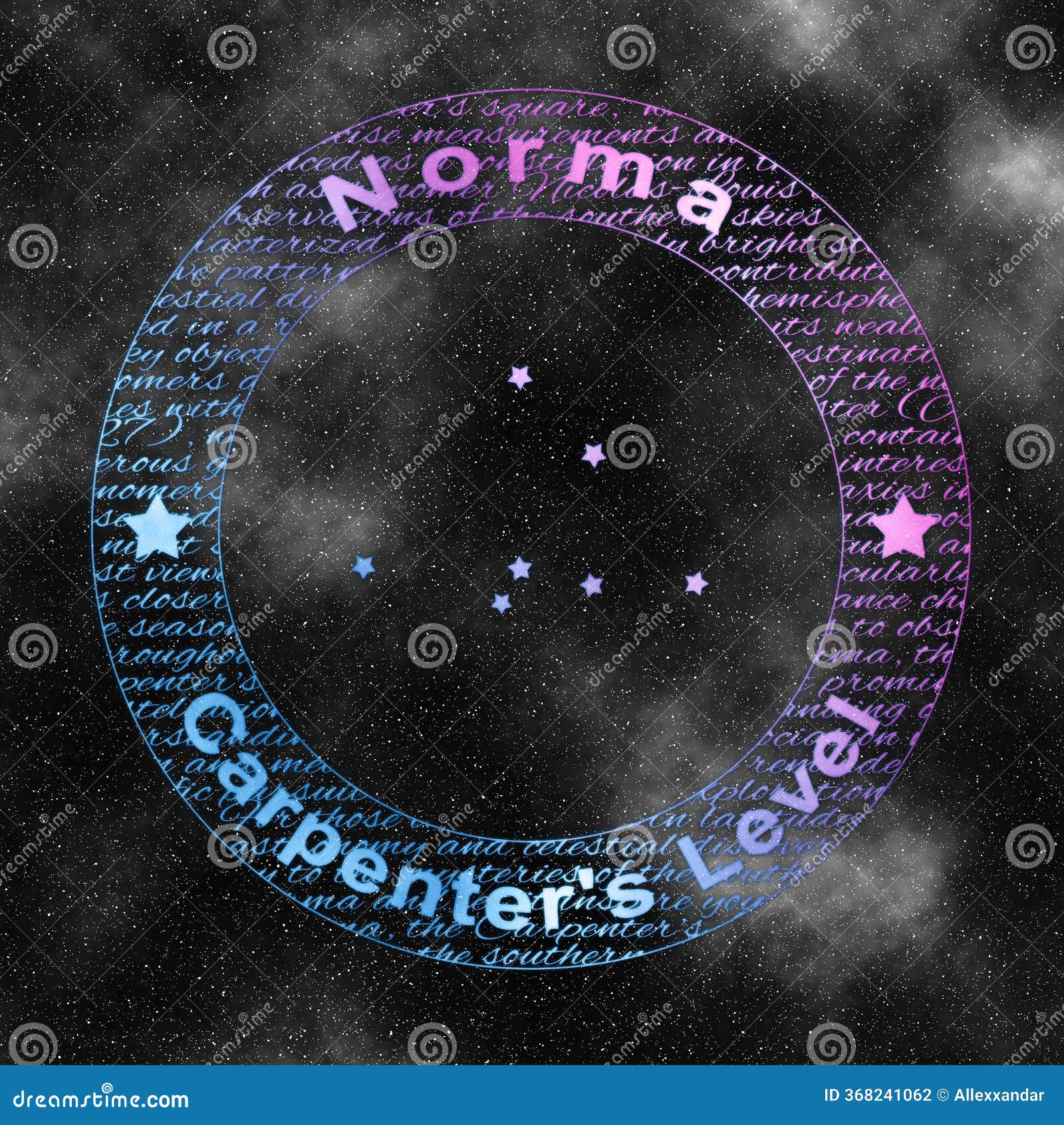 Norma Constellation 3d Symbol. Constellation Icon In Isometric Style On ...