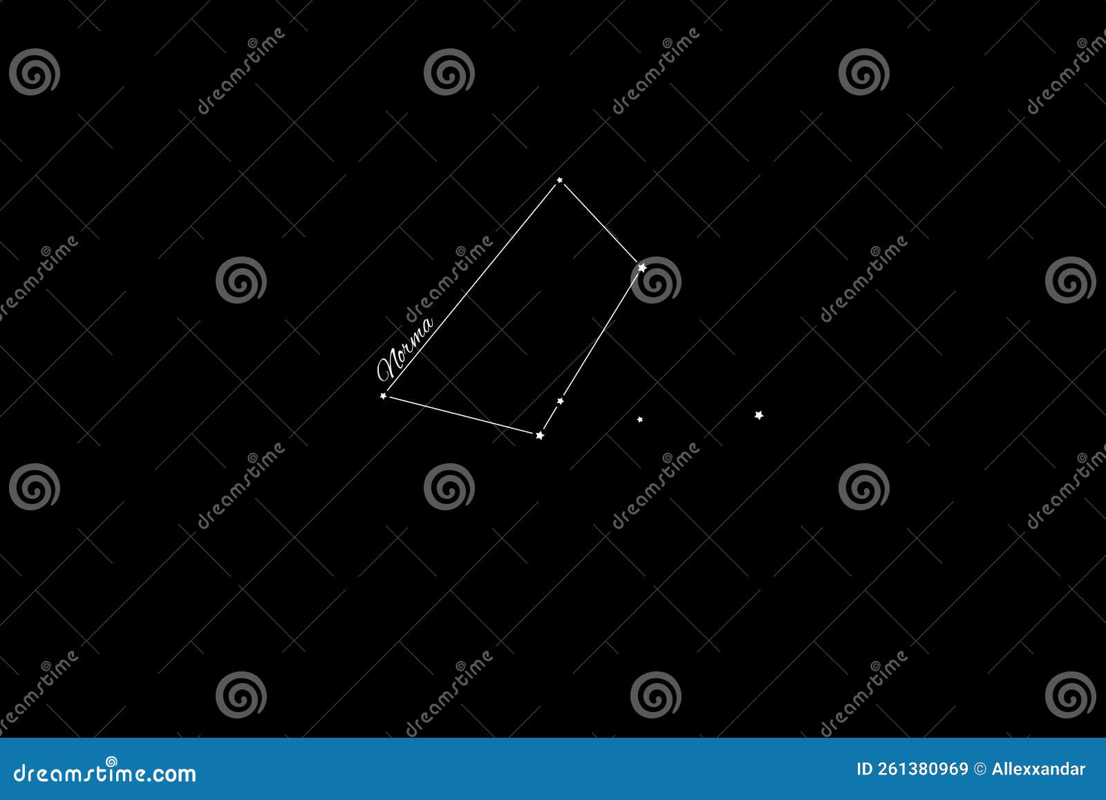 Norma Constellation, Cluster of Stars, Carpenter`s Square Constellation ...
