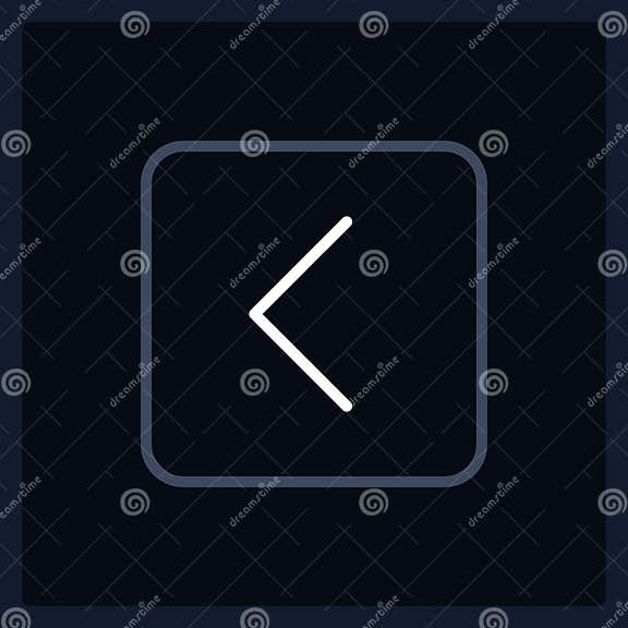 Normal Back Arrow Button UI Element Template Stock Vector ...