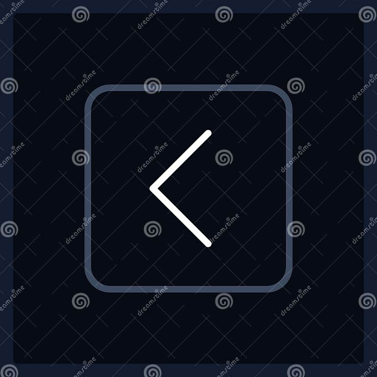Normal Back Arrow Button UI Element Template Stock Vector ...
