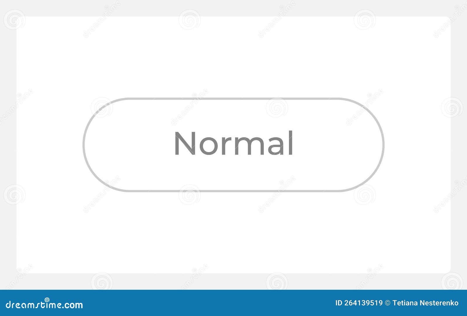Normal Button State Ui Element Template Stock Vector Illustration Of Statistics Flat 264139519