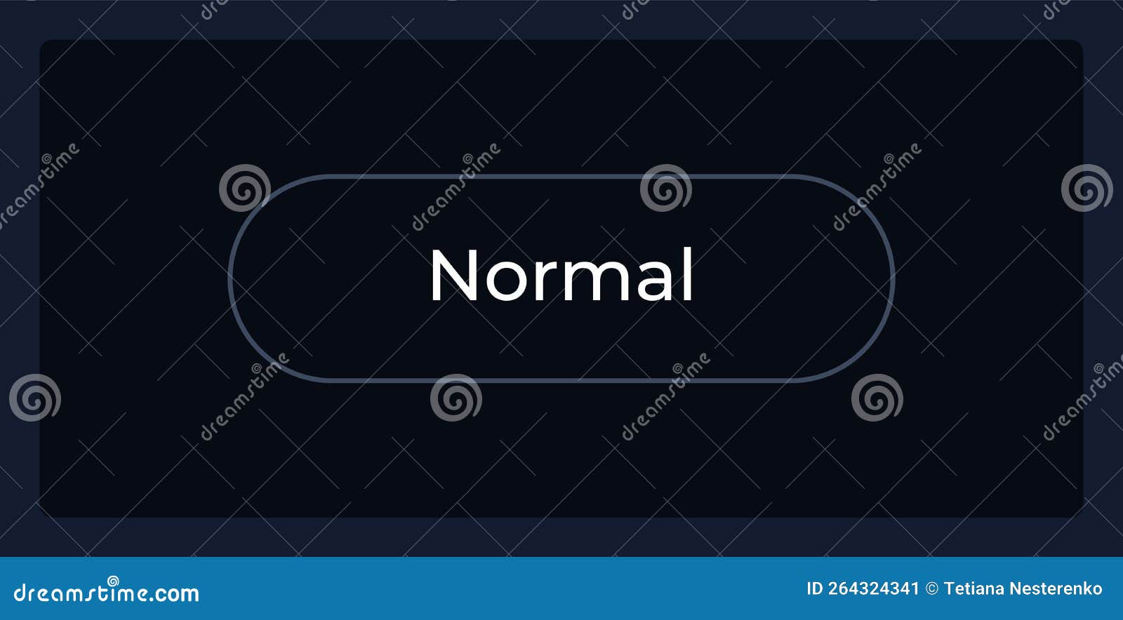 Normal Button Ui Element Template Stock Vector Illustration Of