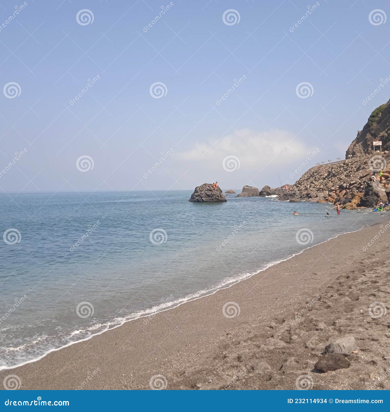 A normal day at the beach stock photo. Image of horizon - 232114934
